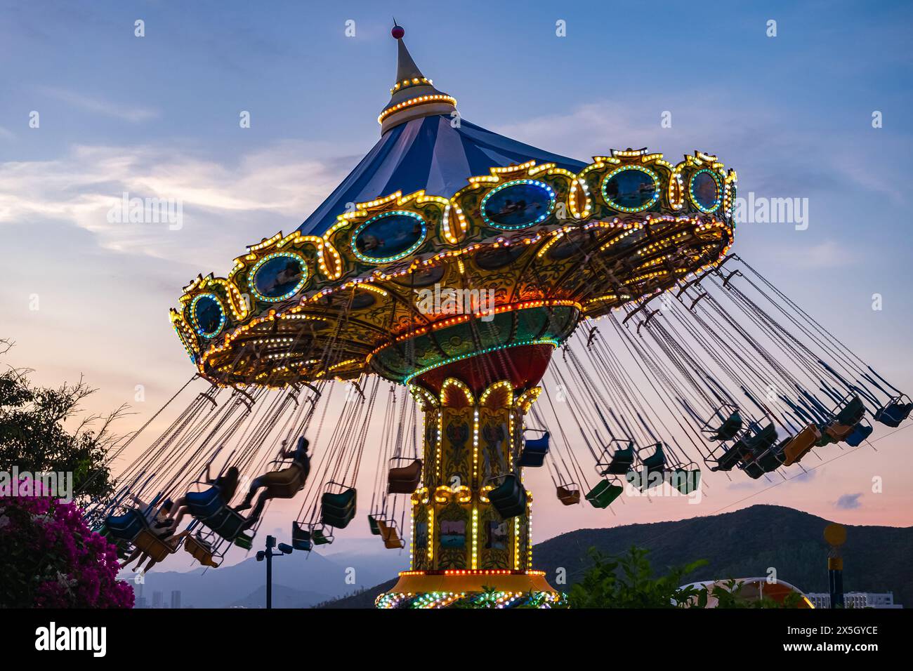 Carousel Merry go round ride attraction for children. travel photo ...