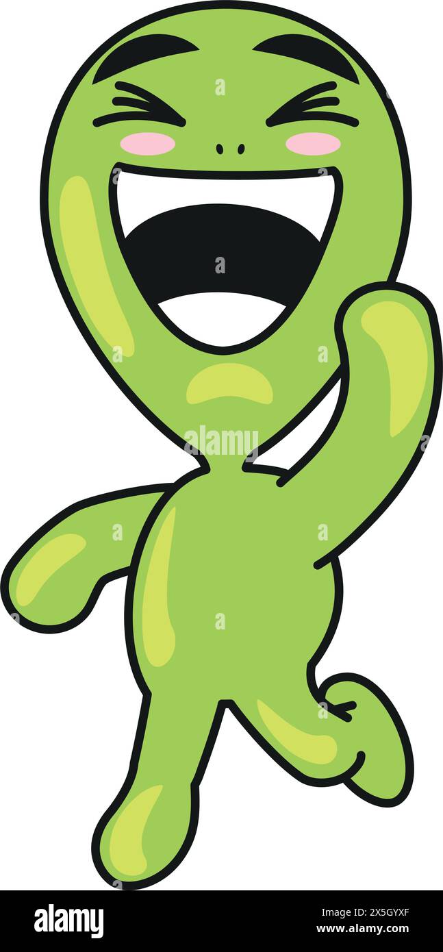 alien smiling design Stock Vector Image & Art - Alamy