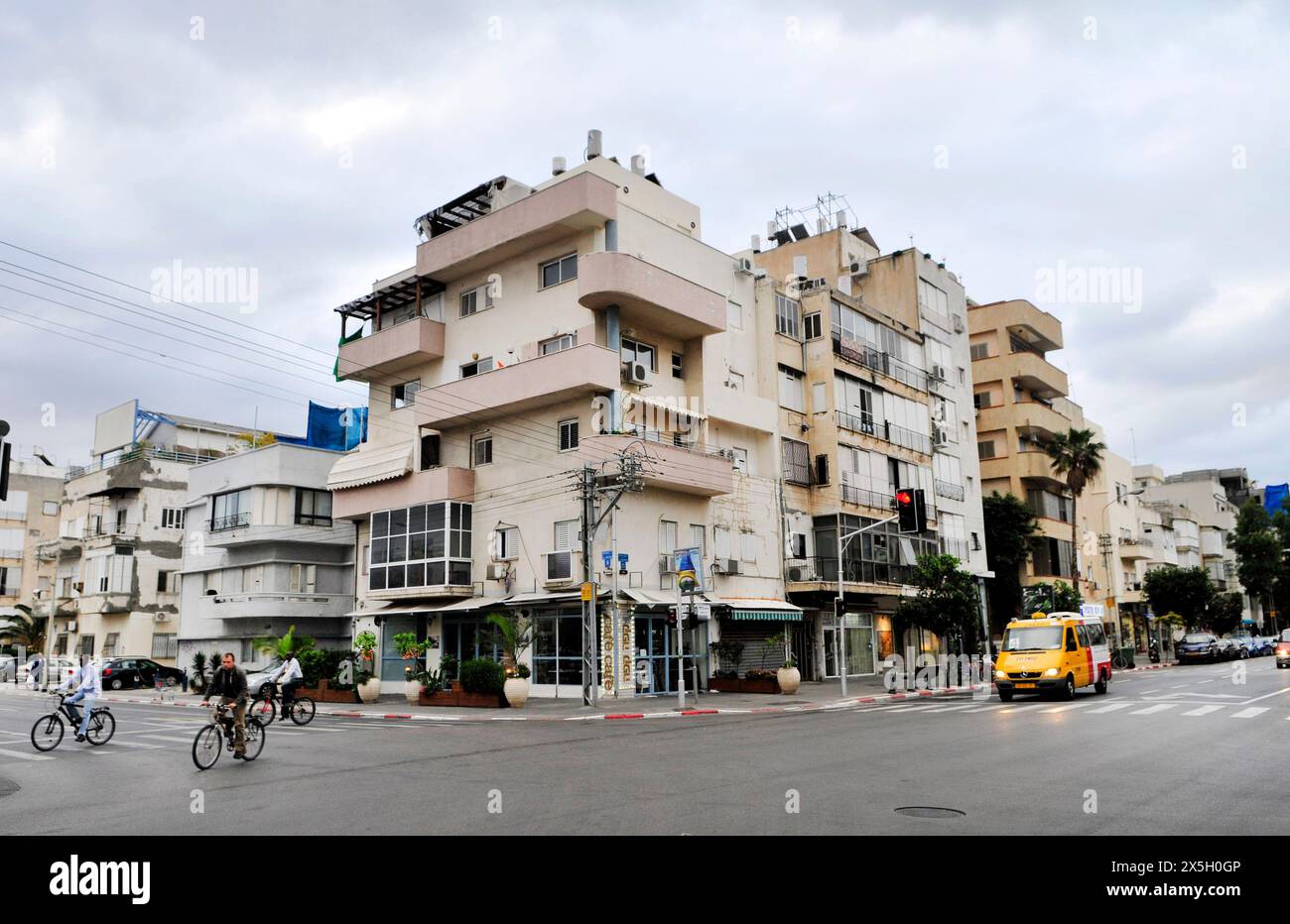 Junction of Arlozorov and Ben Yehuda streets in Tel-Aviv, Israel Stock ...