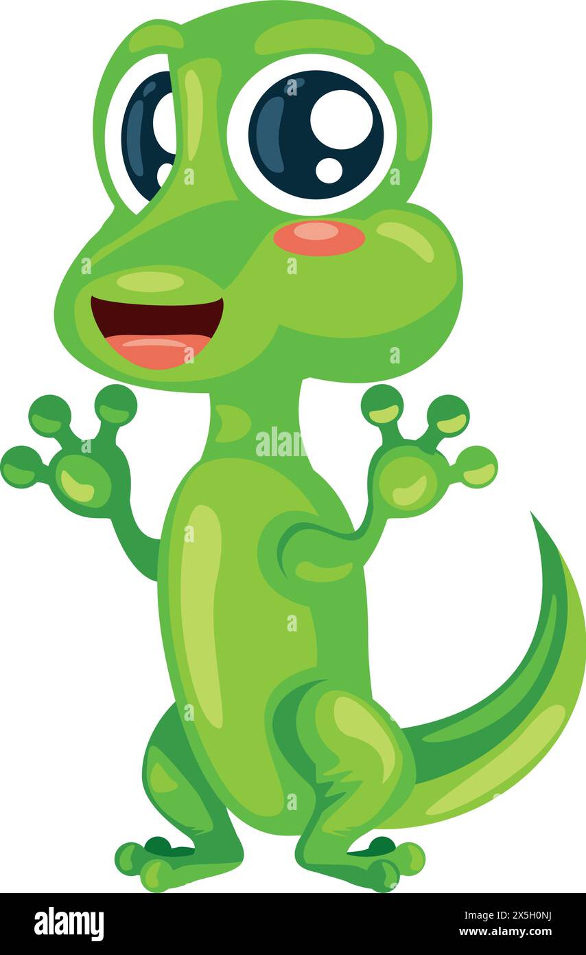 lizard cartoon cute Stock Vector Image & Art - Alamy