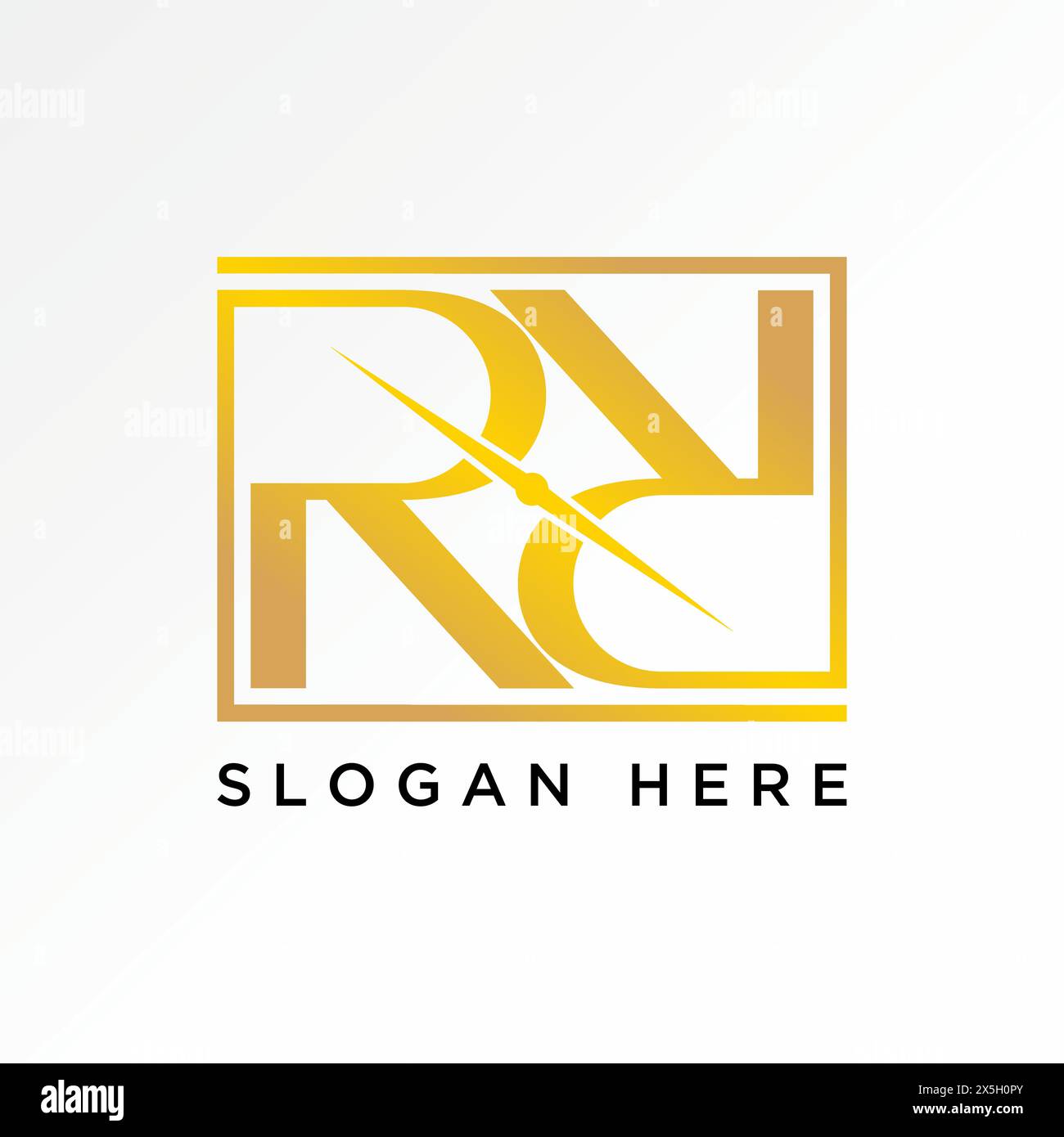 Logo design graphic creative concept premium vector stock initial ...