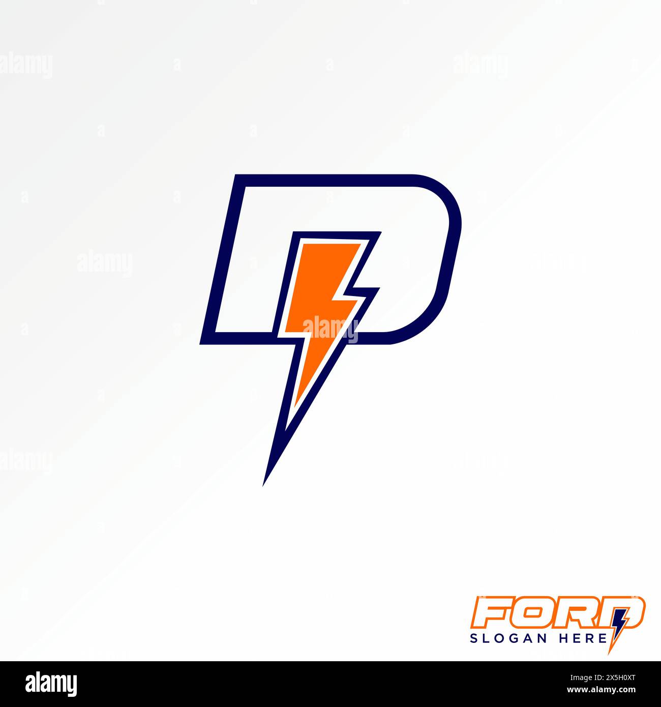 Logo design graphic concept creative vector premium stock letter ...