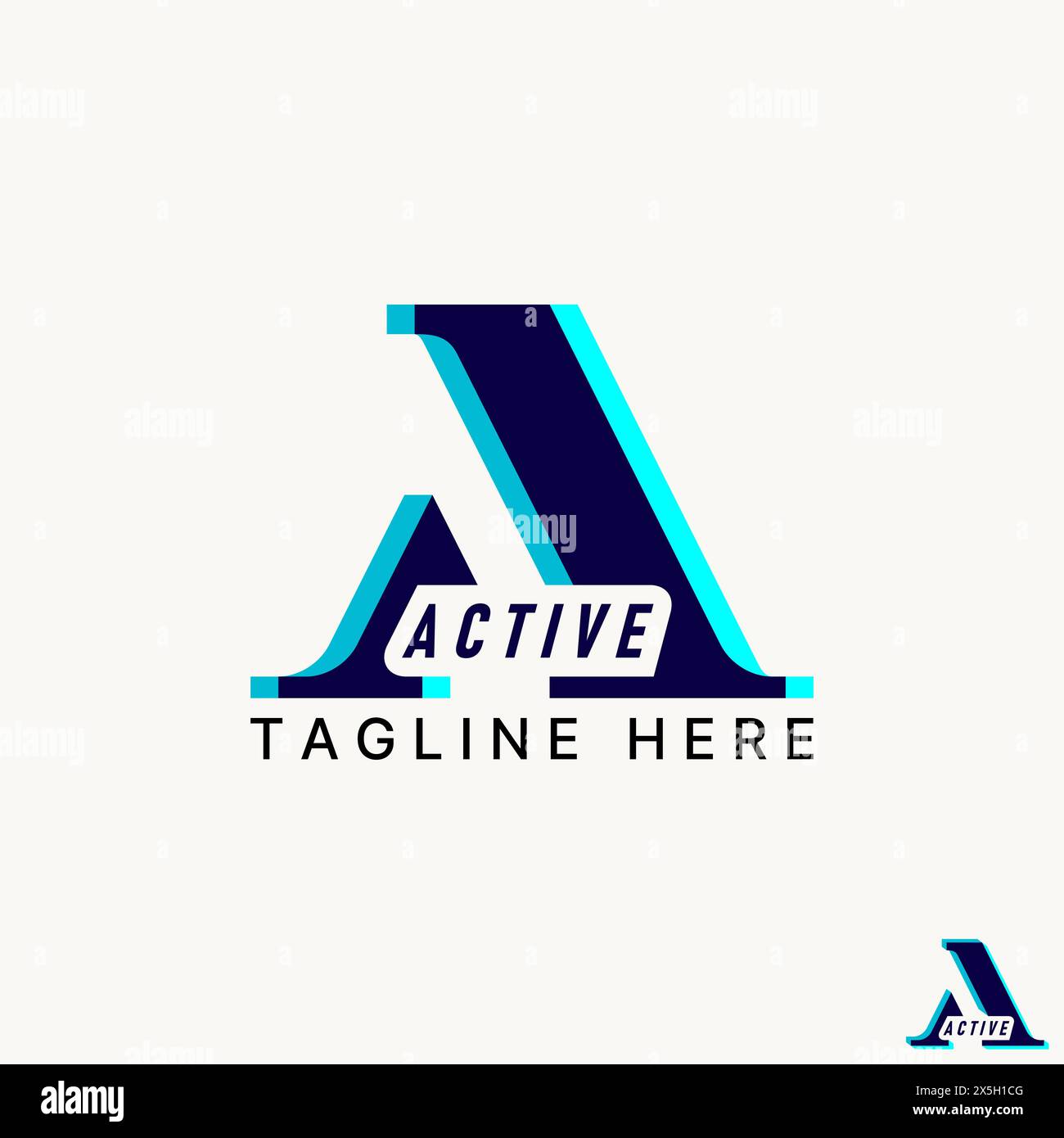 Logo design graphic concept creative premium vector stock unique abstract initial letter A font ...