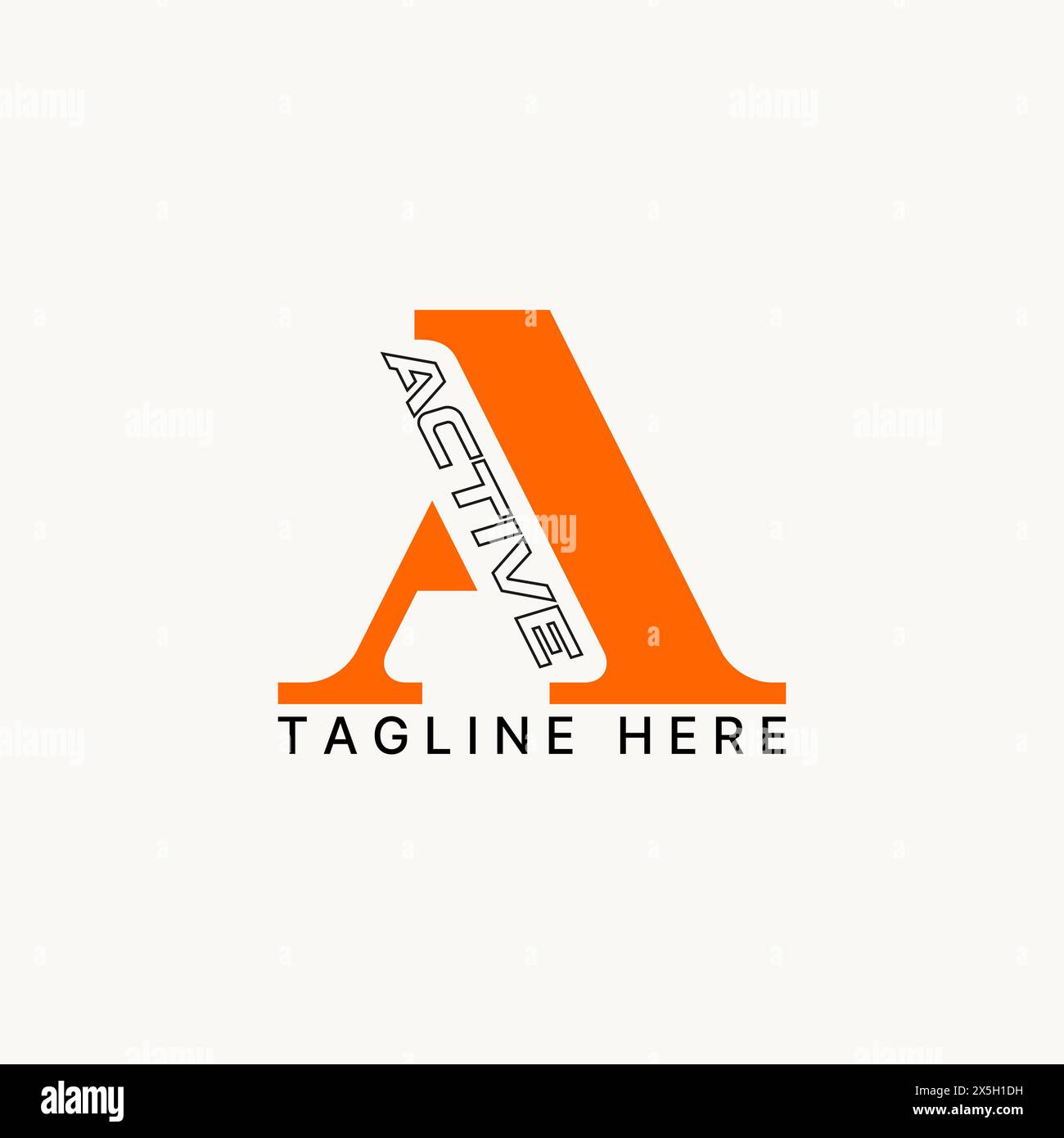 Logo design graphic concept creative premium vector stock unique abstract initial letter A serif ...