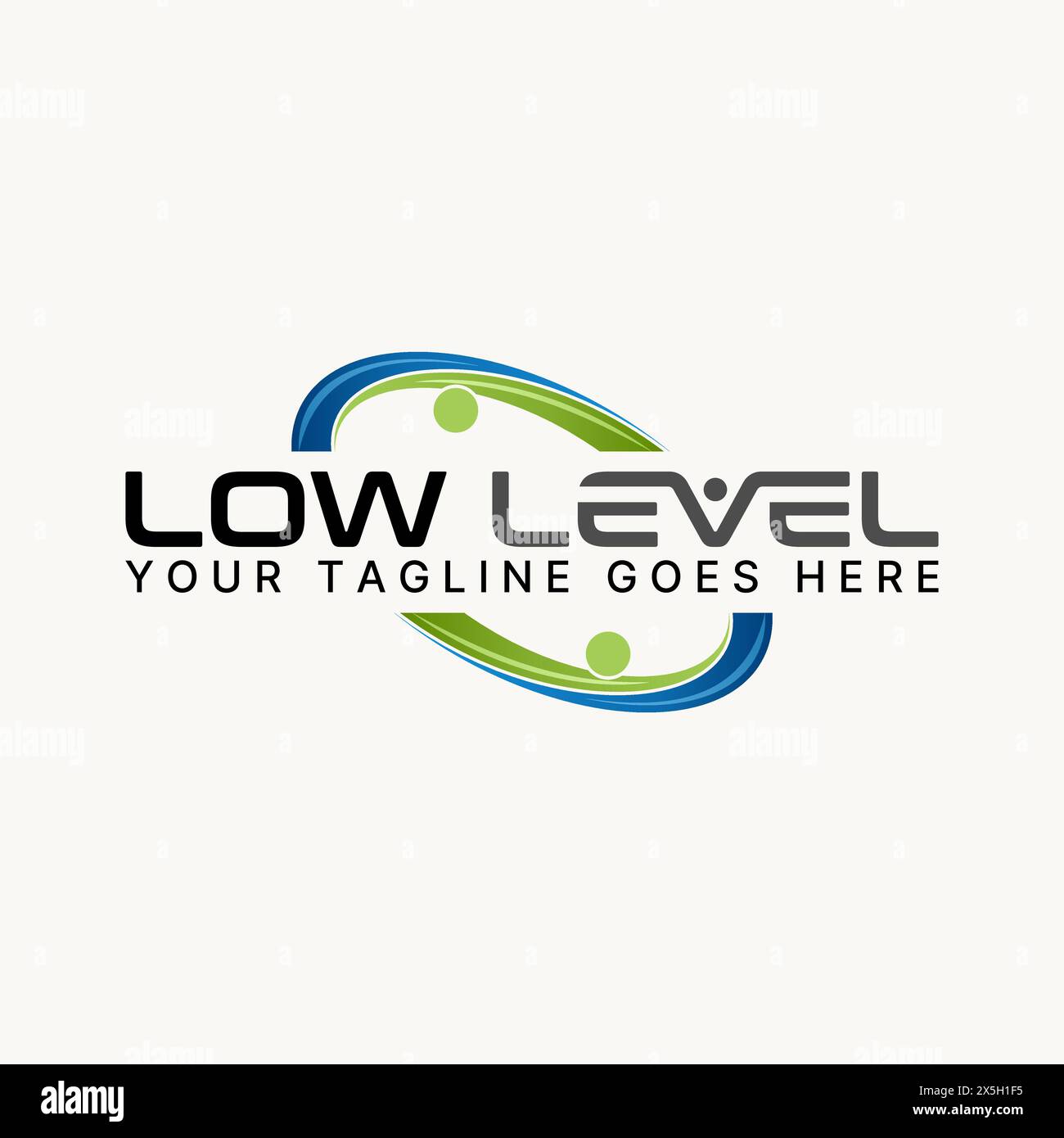 Logo design graphic concept creative premium vector stock abstract unique cut swoosh ellipse ...