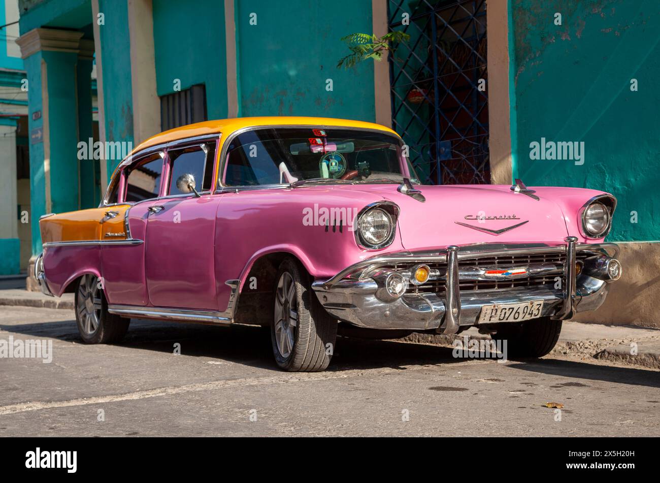 1957 Chevrolet Bel Air Hardtop, among the many pre-embargo vehicles ...