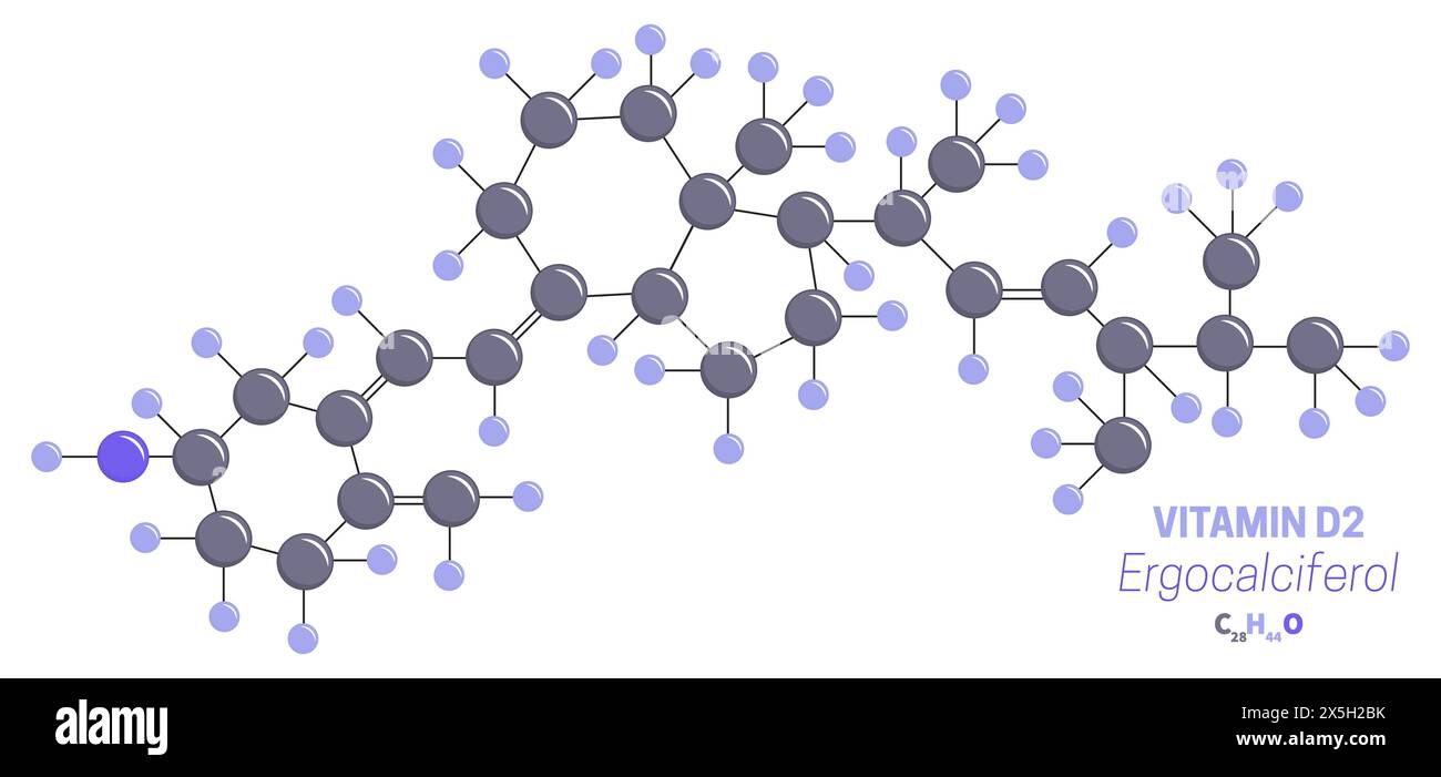 Ergocalciferol D2 Vitamin Molecule Formula Stock Vector Image & Art - Alamy