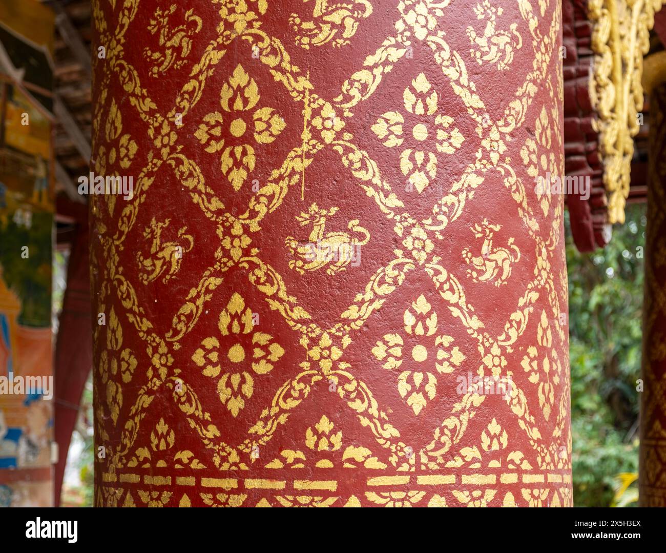 Architectural detail, Wat Xieng Maen, Vat Xieng Mouane, Luang Prabang ...