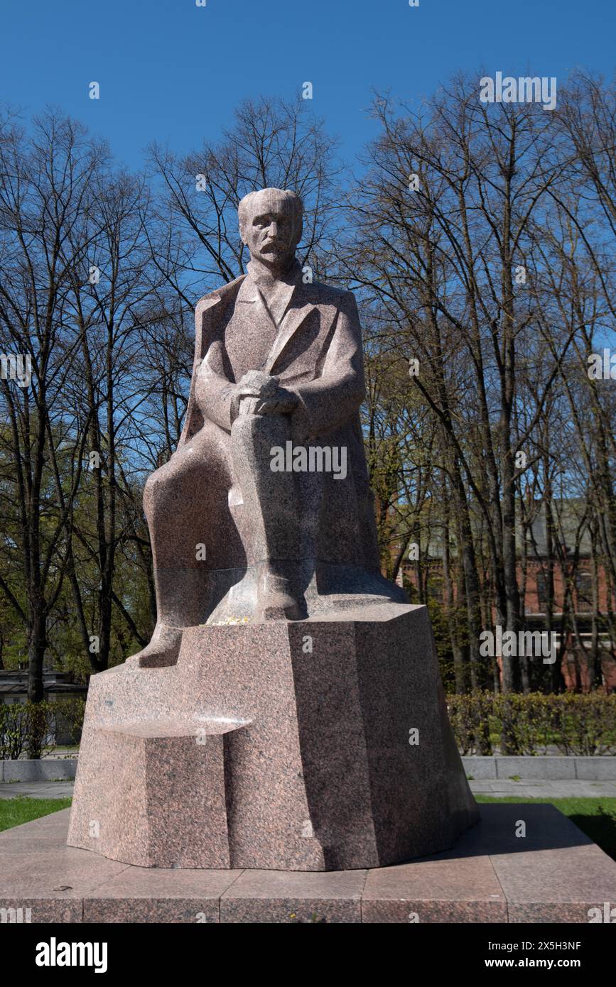 Rainis Monument in Espanade Park, commemorating the Latvian poet and ...
