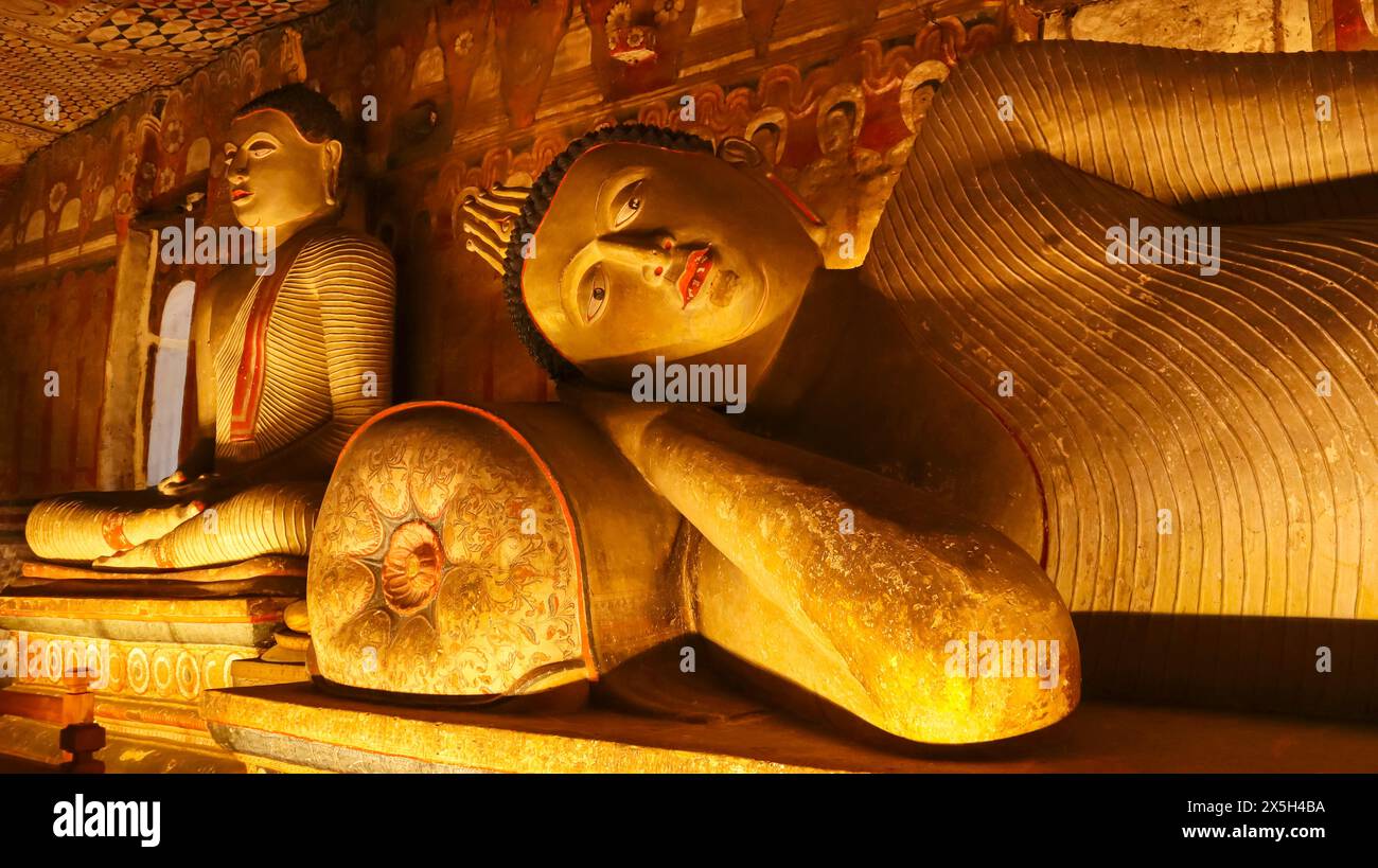 Cave 1 Deva Raja Viharaya – The Cave of ‘ Lord of the Gods. Large ...