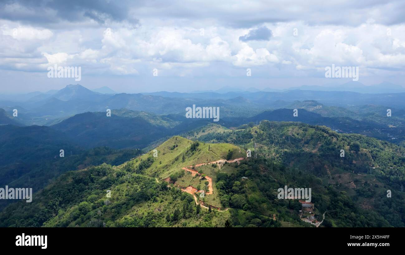 View of Ambuluwawa Hills From Tower, Gampola, Kandy, Sri Lanka Stock ...