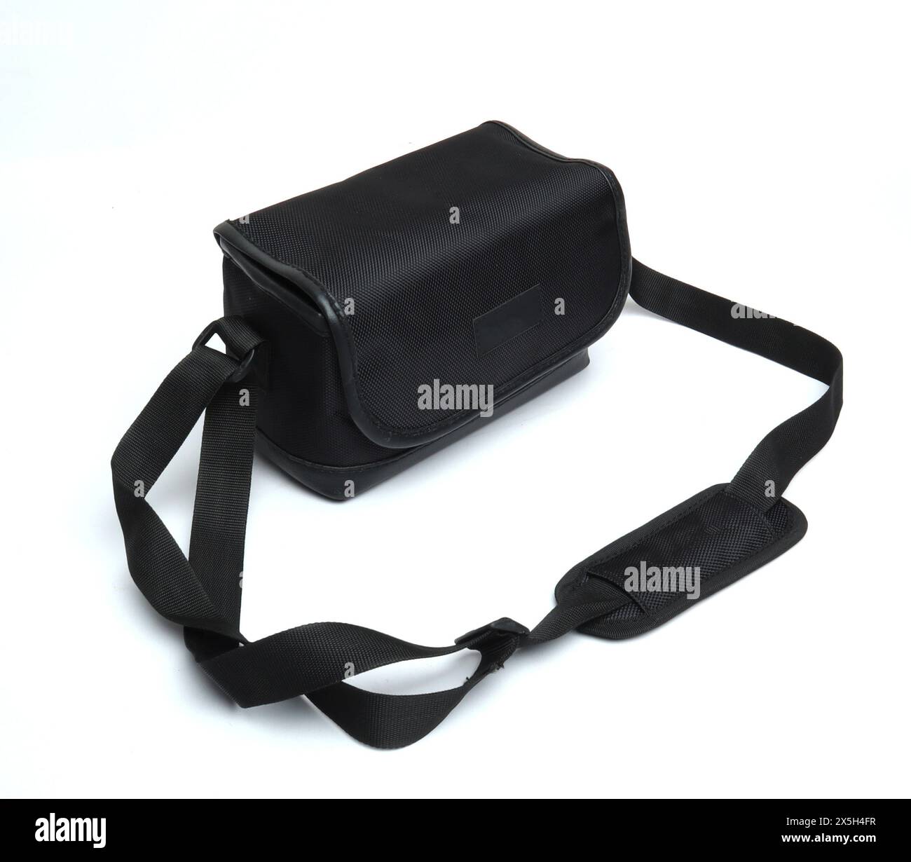 black small carry bag or toiletry bag isolated on white background ...