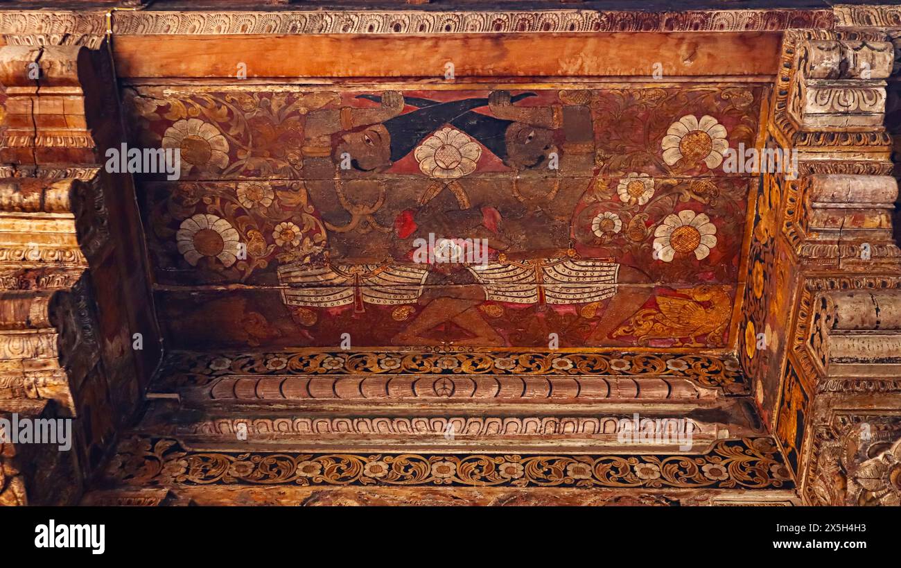 Ancient Painting of Traditional Dance of Sri Lanka on Tooth Temple ...