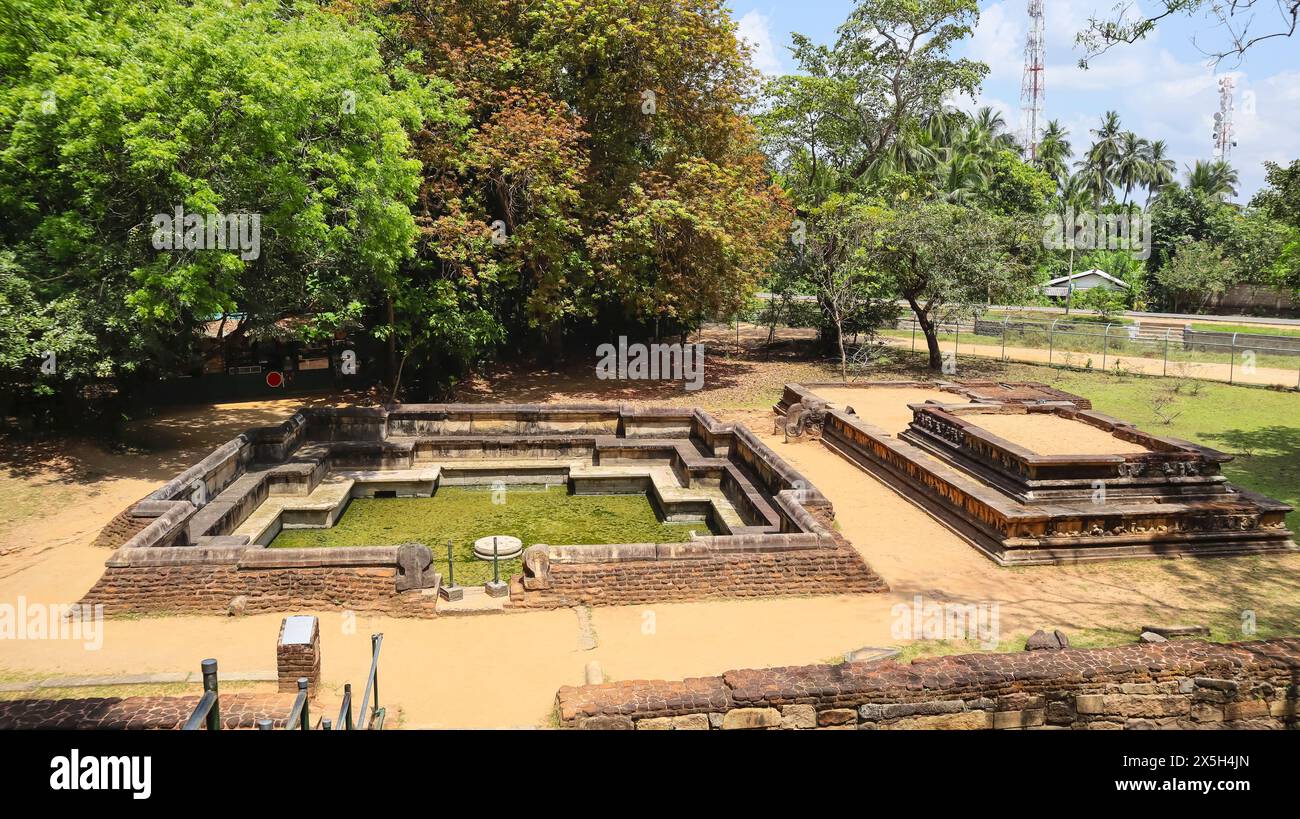 View of Kumara Pokuna, Polonnaruwa Ancient City, Polonnaruwa, Sri Lanka ...