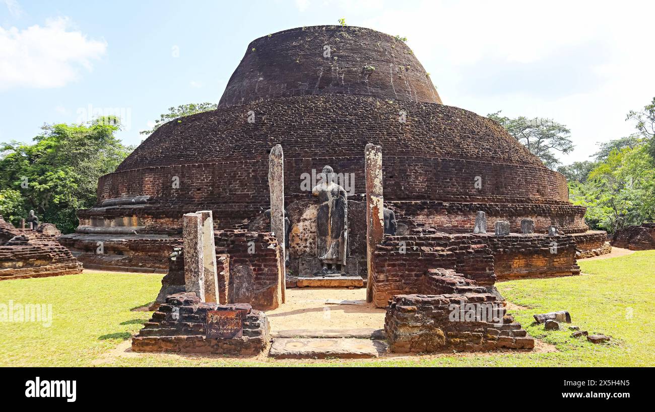 View of Pabalu Vehera with Statue of Lord Buddha, Polonnaruwa Ancient ...