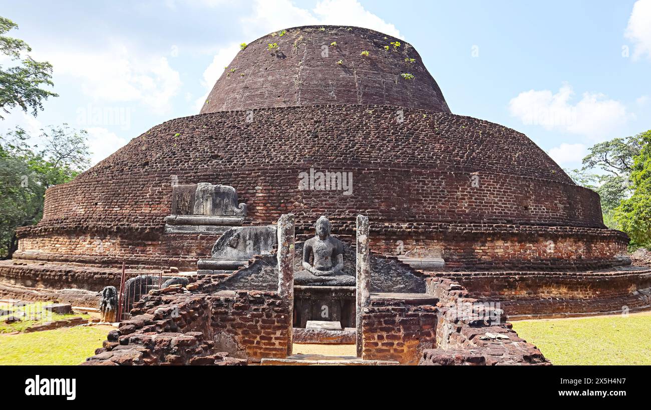 View of Pabalu Vehera with Statue of Lord Buddha, Polonnaruwa Ancient ...