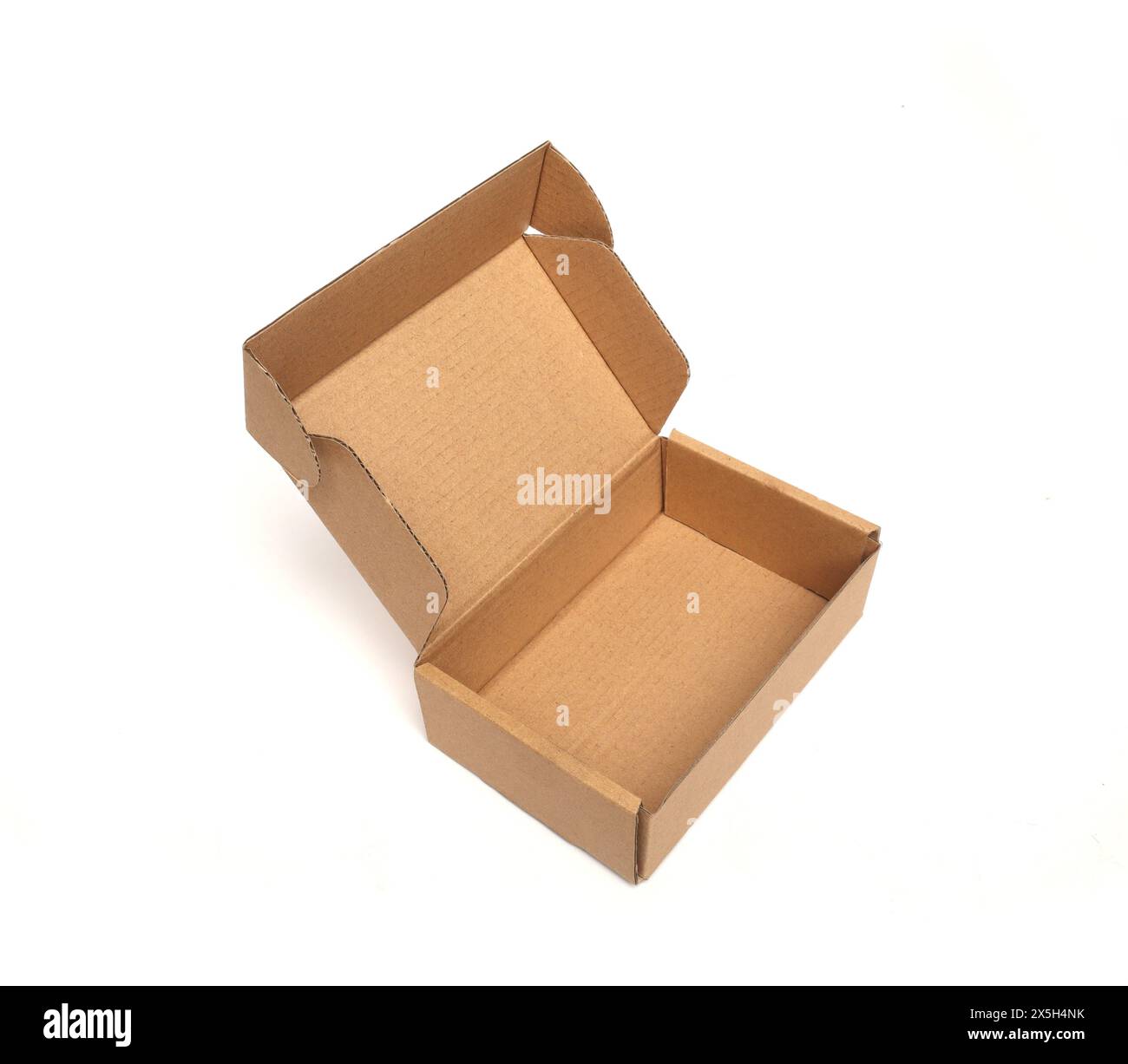 corrugated card board box isolated Stock Photo - Alamy