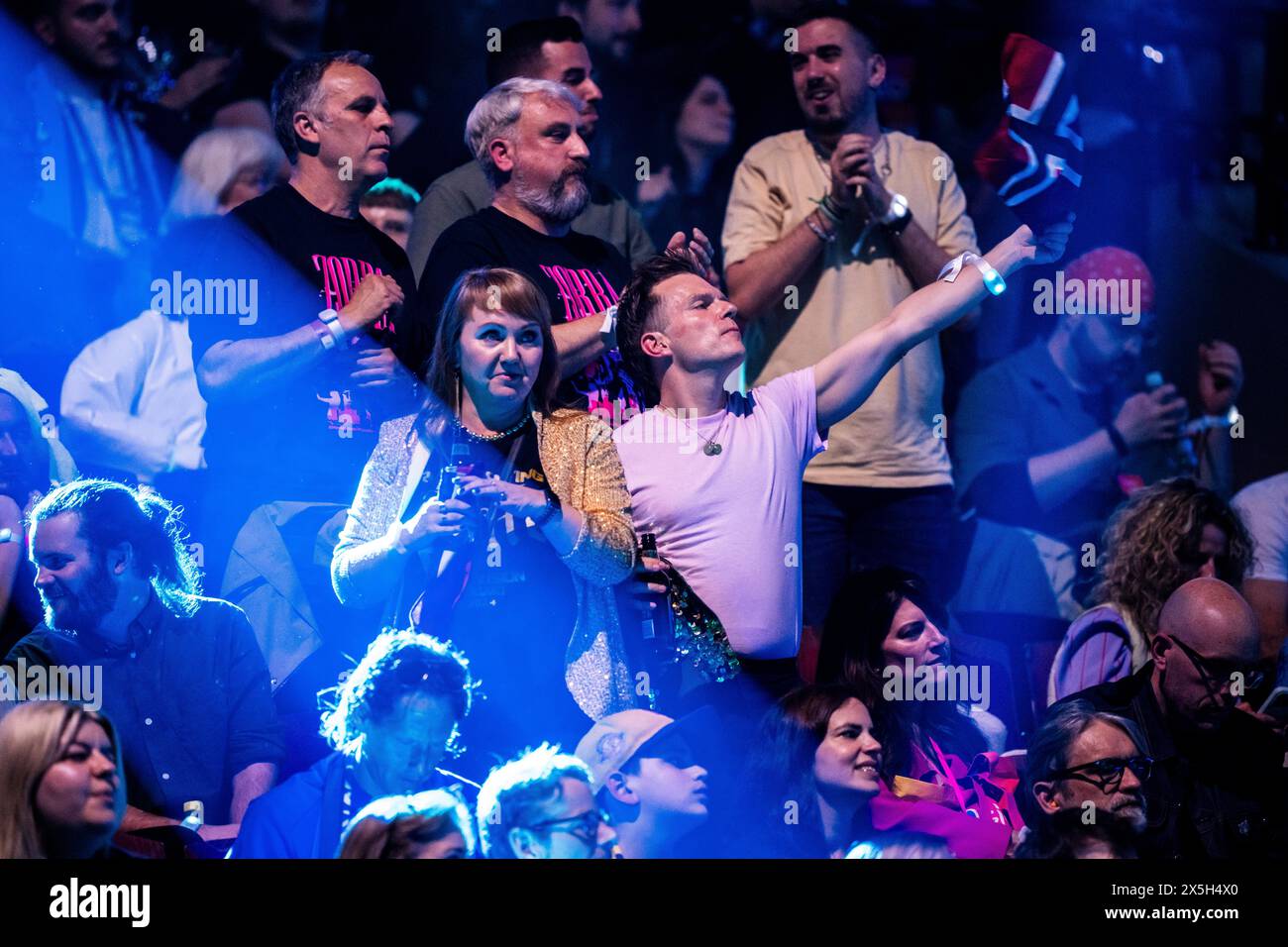 Audience during the second semi-final of this year's Eurovision in ...