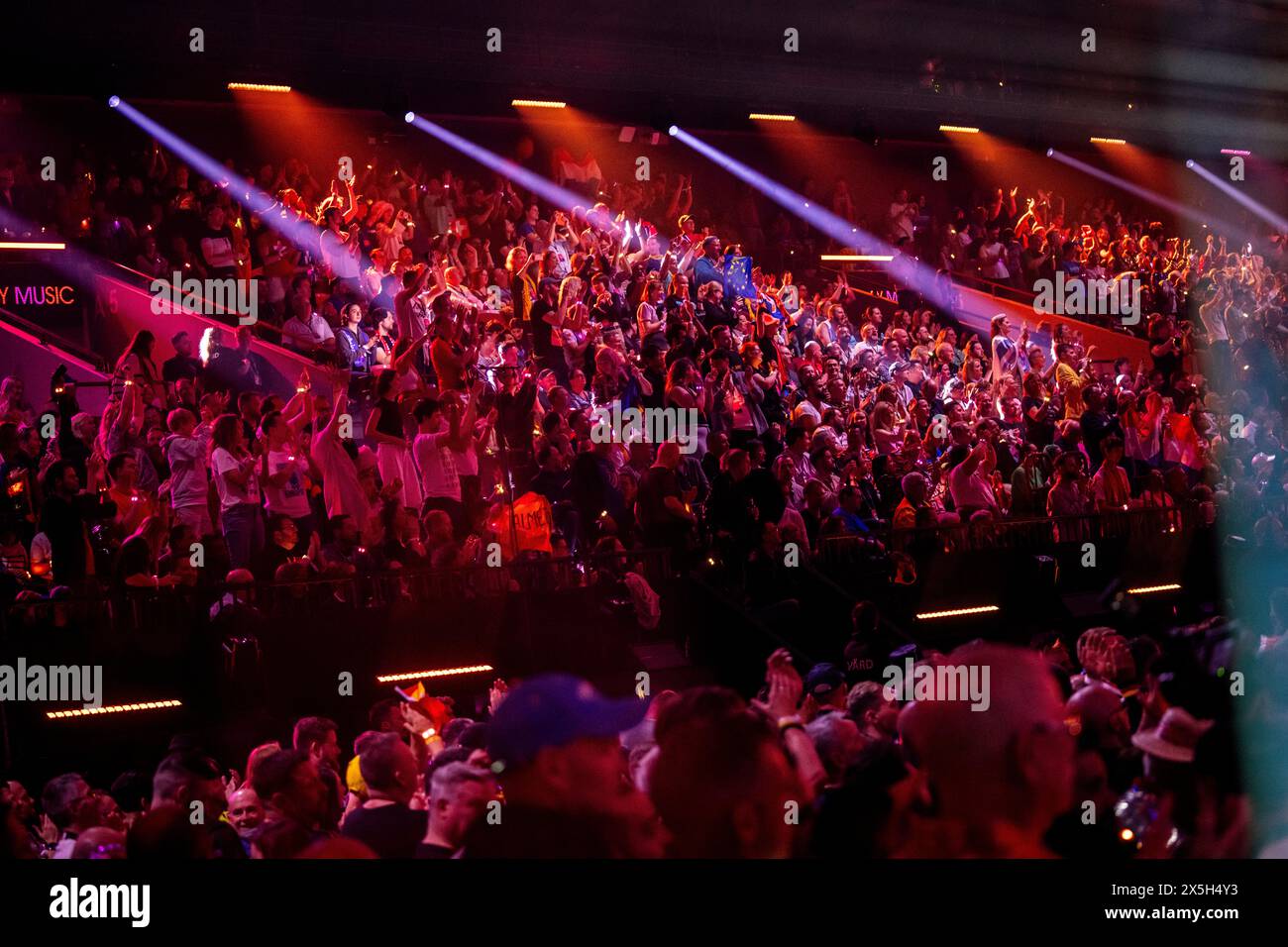 Malmö, Sweden, Thursday, May 9, 2024. Audience during the second ...