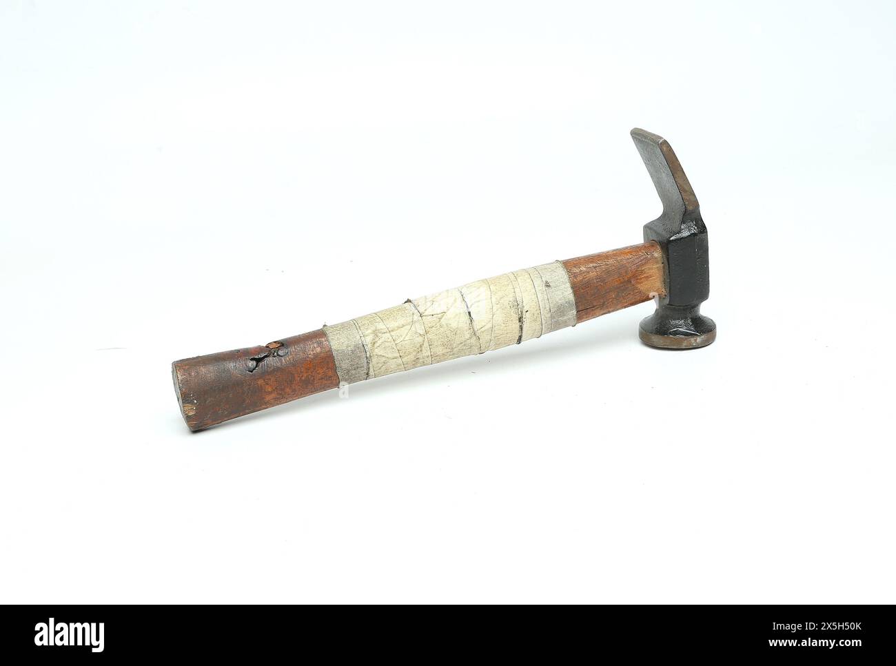 old and used hammer isolated on white background Stock Photo - Alamy