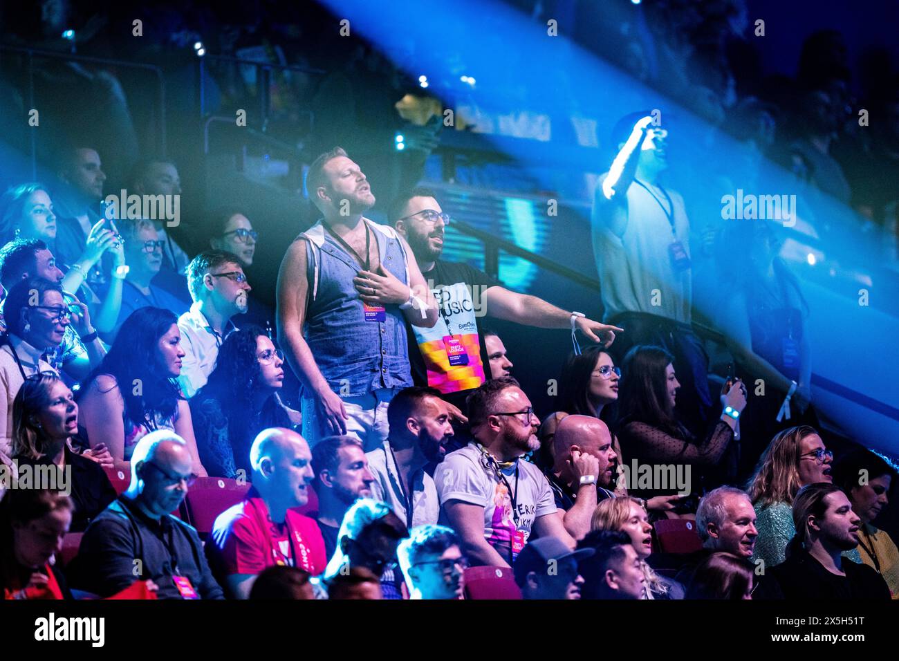 Audience during the second semi-final of this year's Eurovision in ...