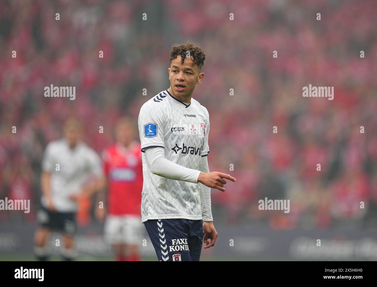 May 09 2024: Mikael Anderson (AGF) looks on during the Danish Cup Final ...