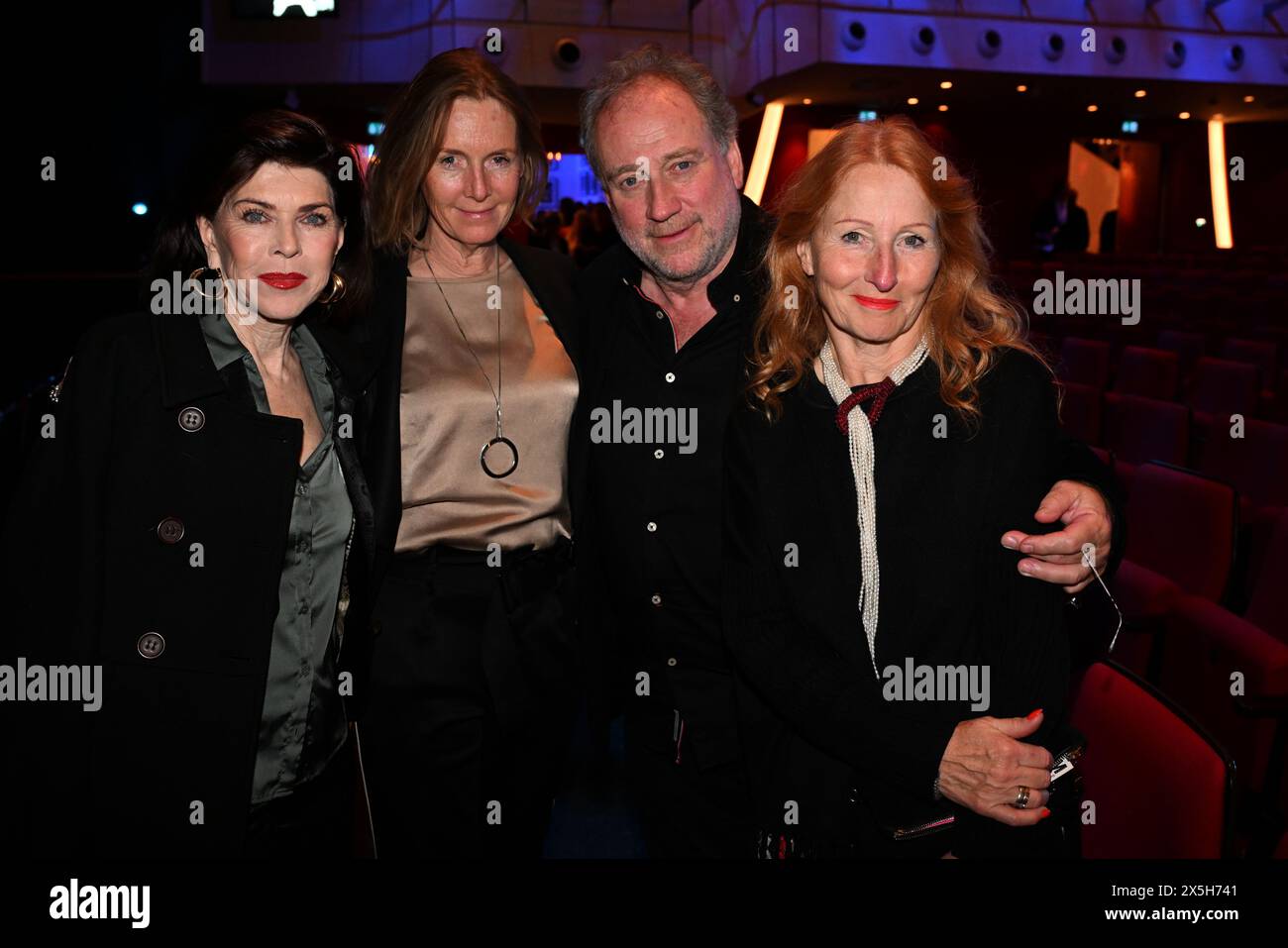 Munich, Germany. 09th May, 2024. Actresses Anja Kruse (l-r), Carolin Fink, musician Harold ...