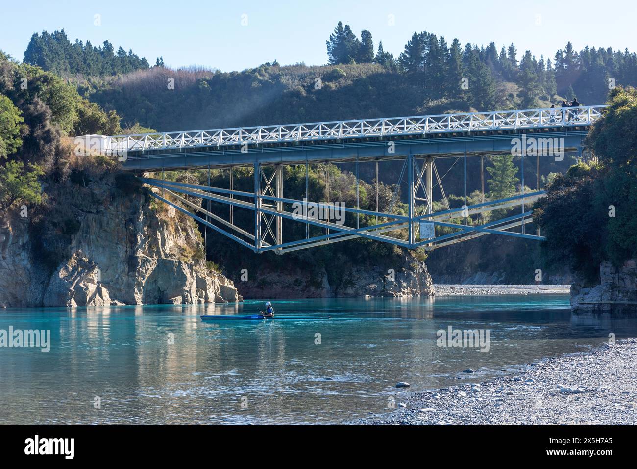 Rakaia River Gorge near Windwhistle, Canterbury, South Island, New ...
