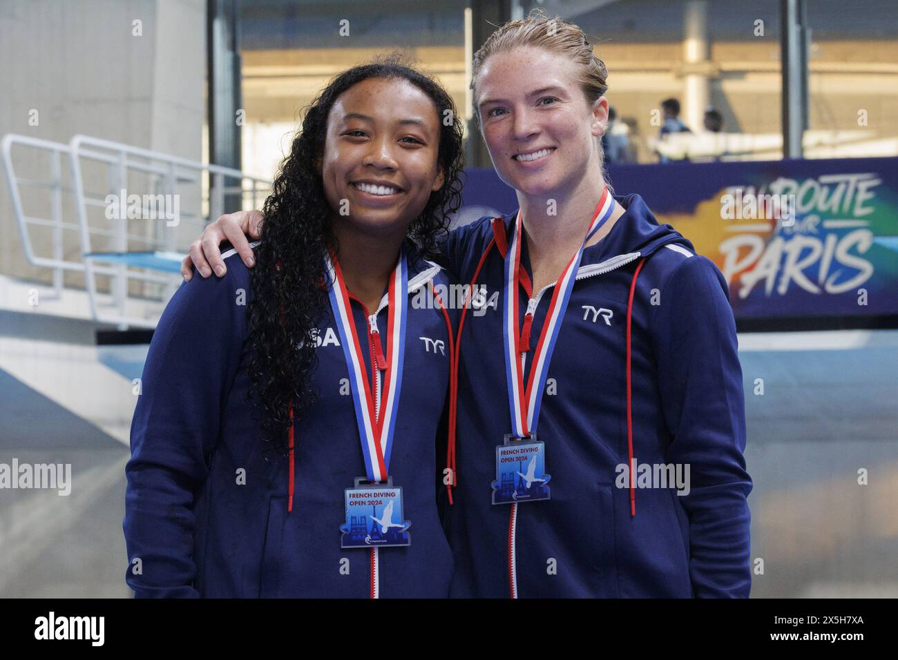 Paris, France, May 9, 2024, Nike AGUNBIADE and Katrina YOUNG (USA) took ...