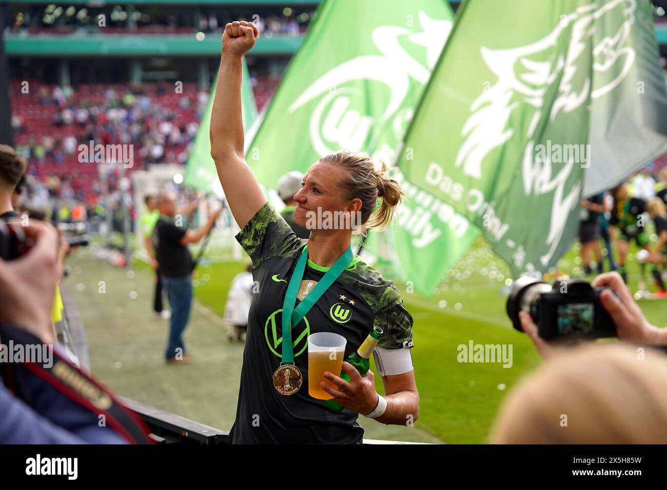 Cologne, Germany, May 9th 2024: Alexandra Popp ( 11 Wolfsburg ...