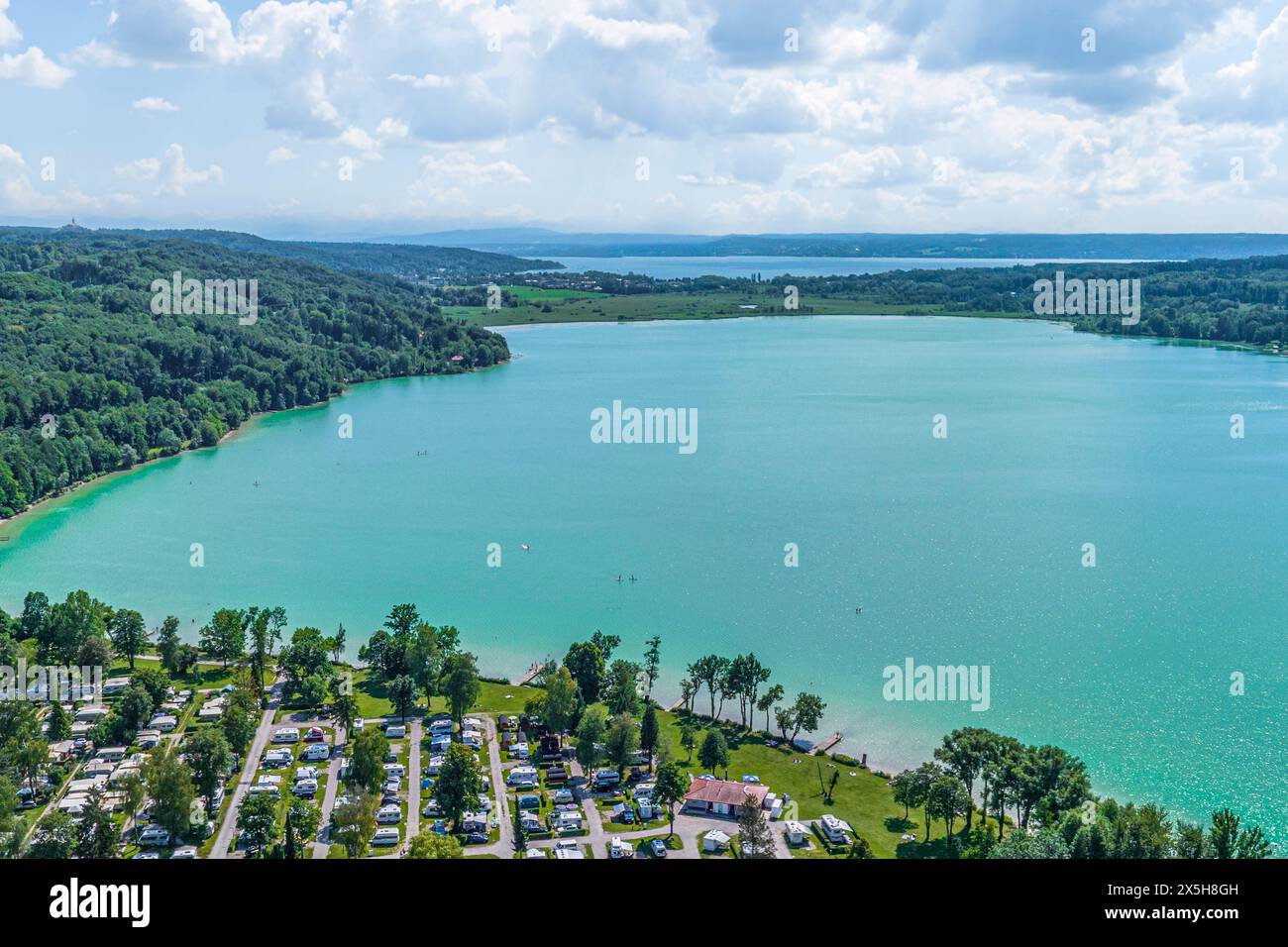 Ausblick auf den Pilsensee rund um Hechendorf und Seefeld im ...
