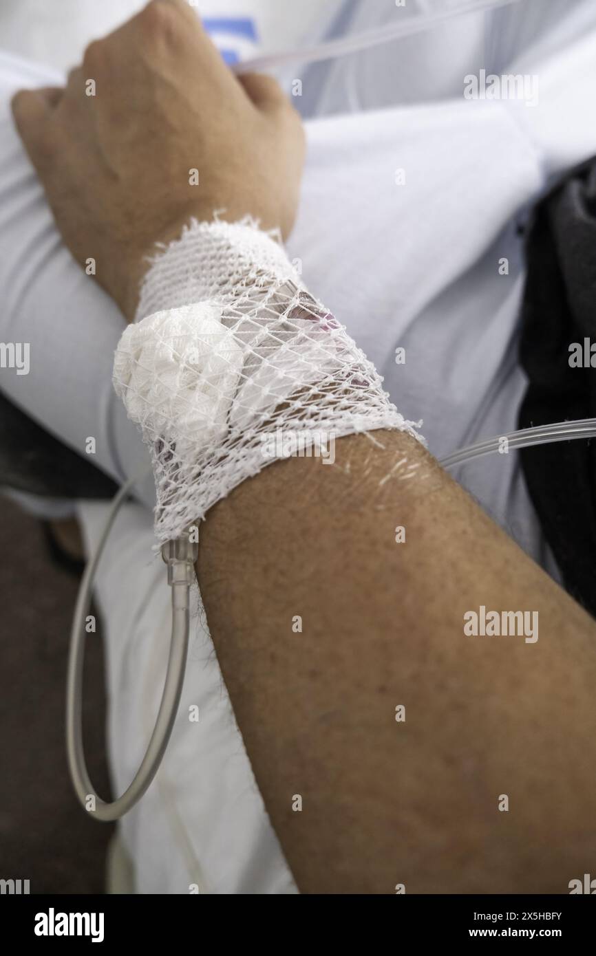 Detail of intravenous medication in a hospital Stock Photo - Alamy