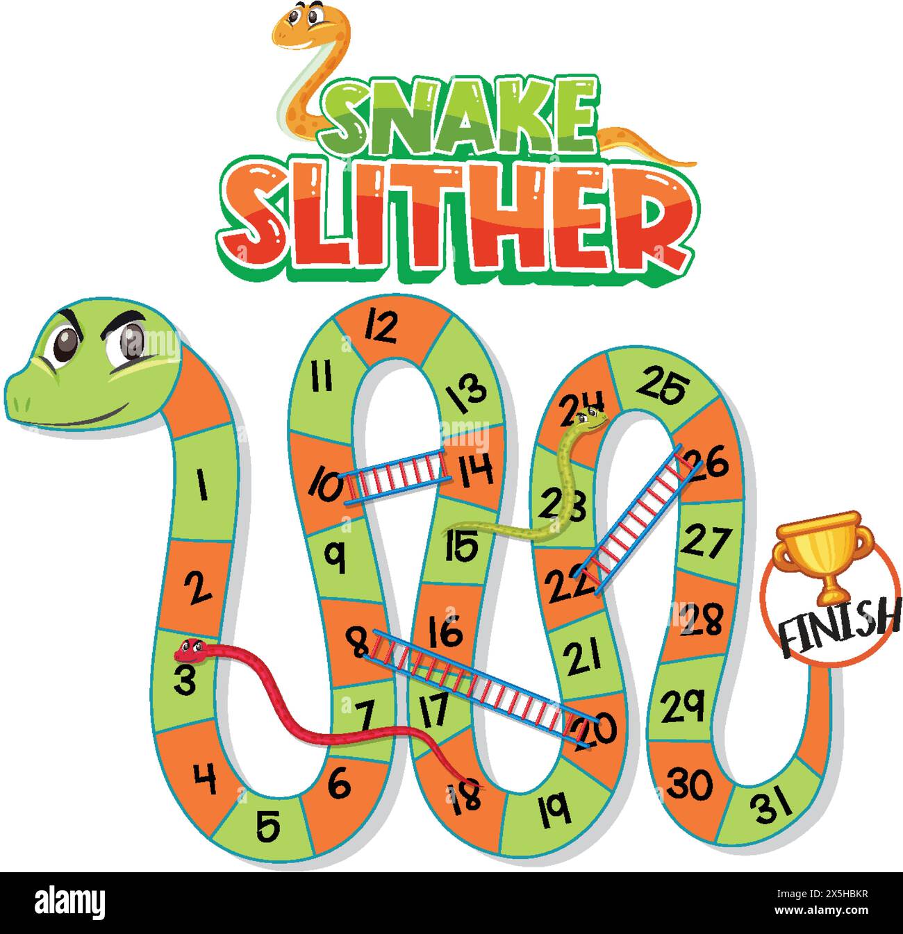 Colorful snake-themed board game with numbers Stock Vector Image & Art ... Colorful snake-themed board game with numbers Stock Vector Image & Art ...