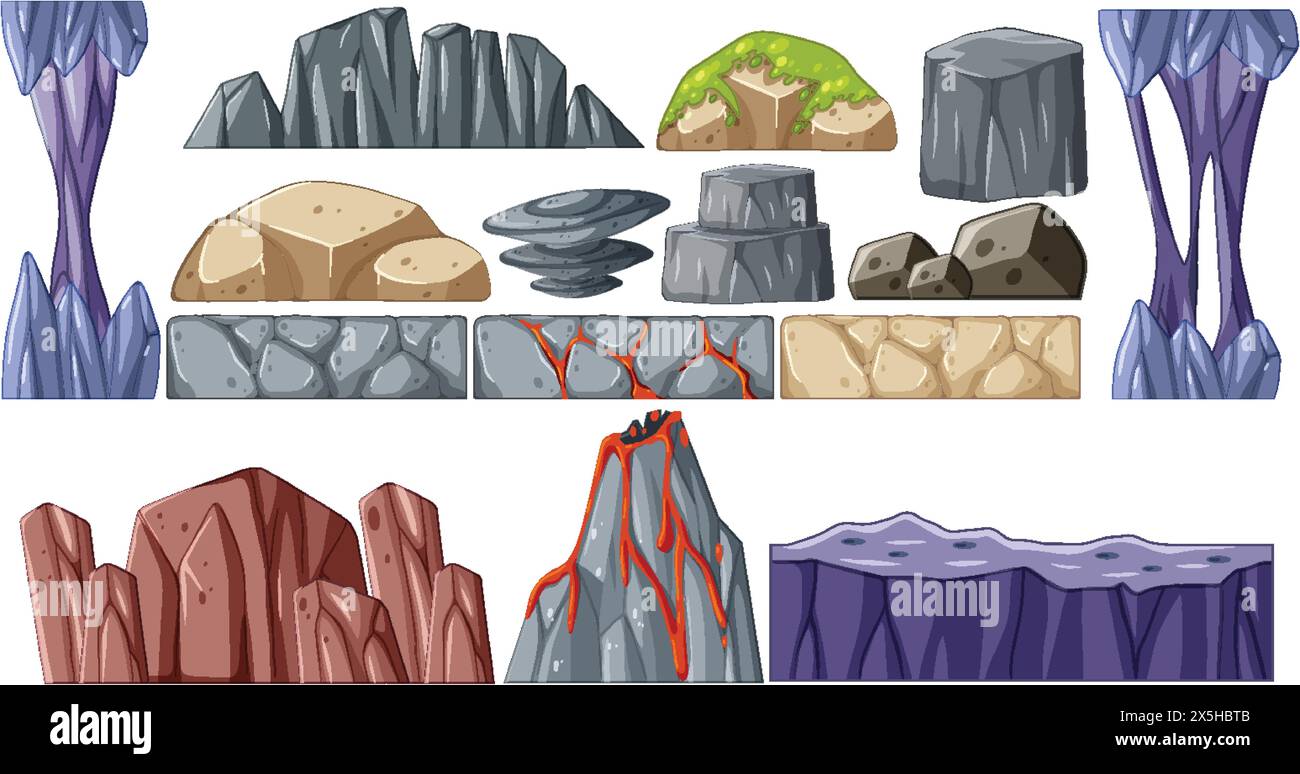 Terrain formations Stock Vector Images - Alamy