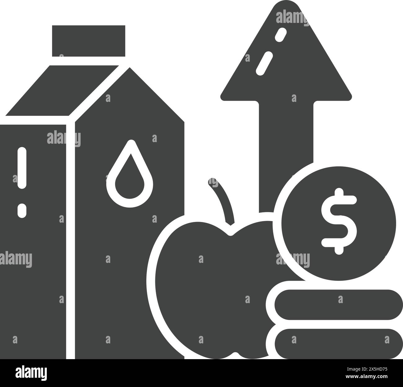Food Price Increase icon vector image. Suitable for mobile application ...