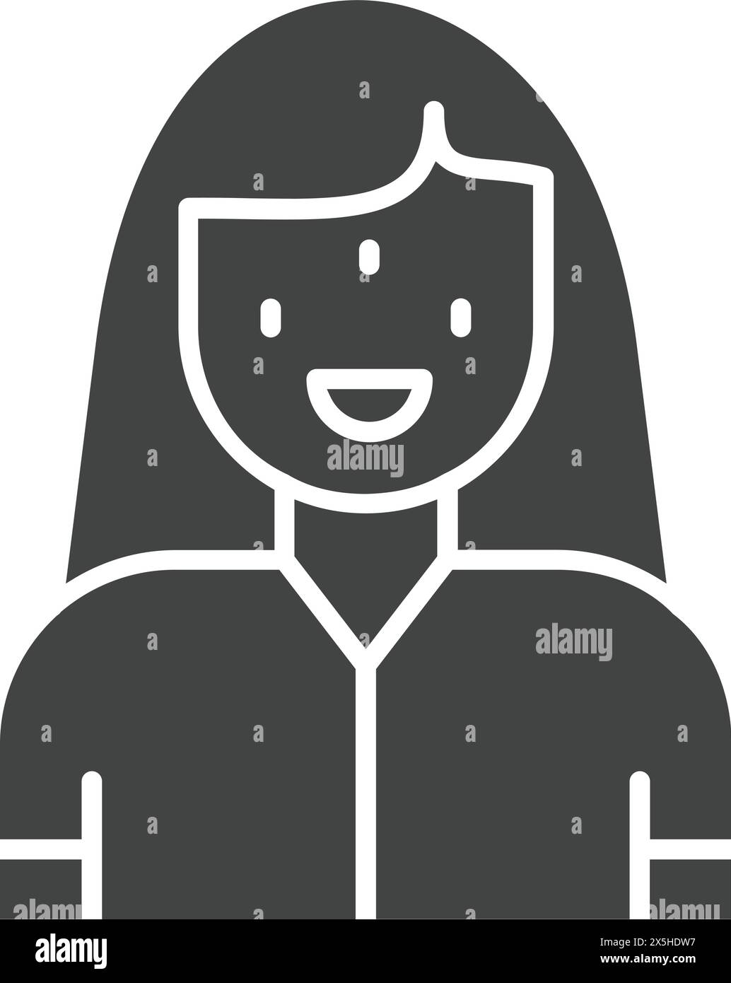 Girl icon vector image. Suitable for mobile application web application ...