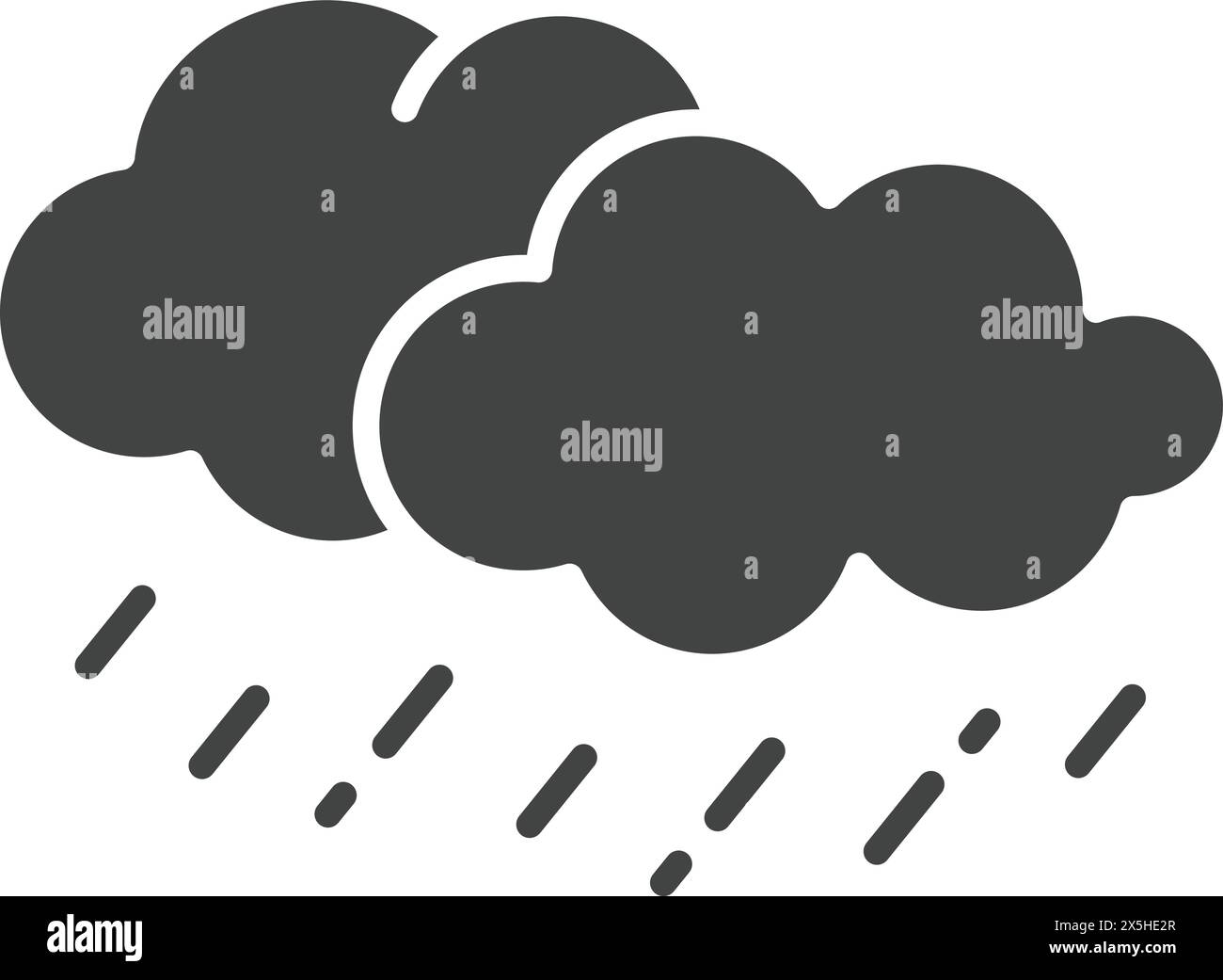 Heavy Rain icon vector image. Suitable for mobile application web ...