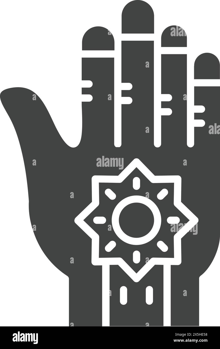 Henna Icon Vector Image Suitable For Mobile Application Web Application And Print Media Stock