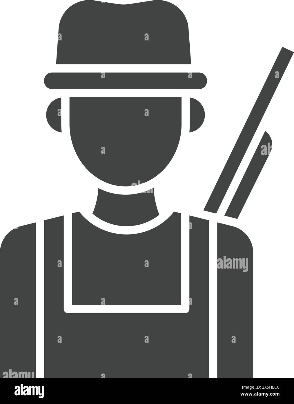 Hunter icon vector image. Suitable for mobile application web ...