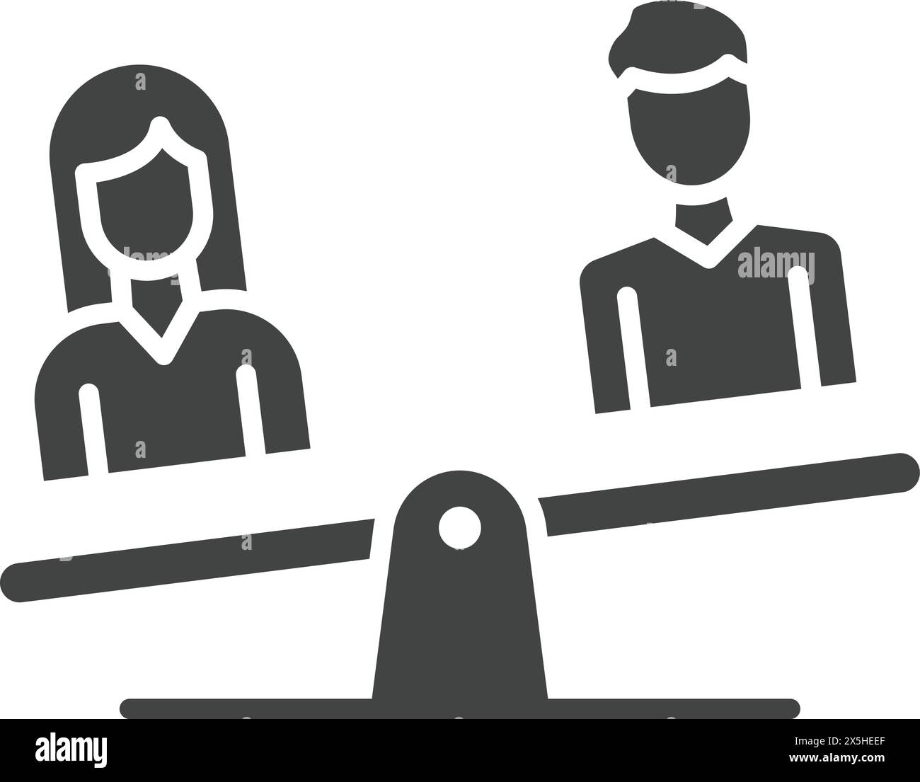 Inequality icon vector image. Suitable for mobile application web ...