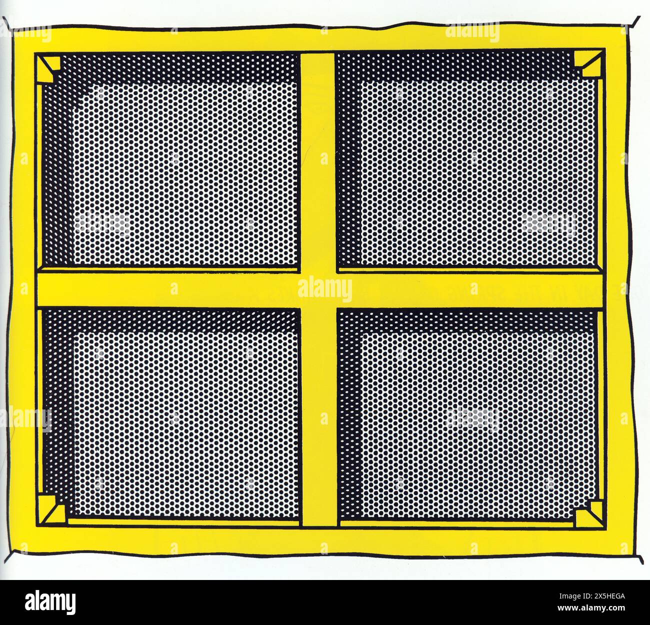 Stretcher Frame With Cross Bar III, 1968, pop art by Roy Lichtenstein ...