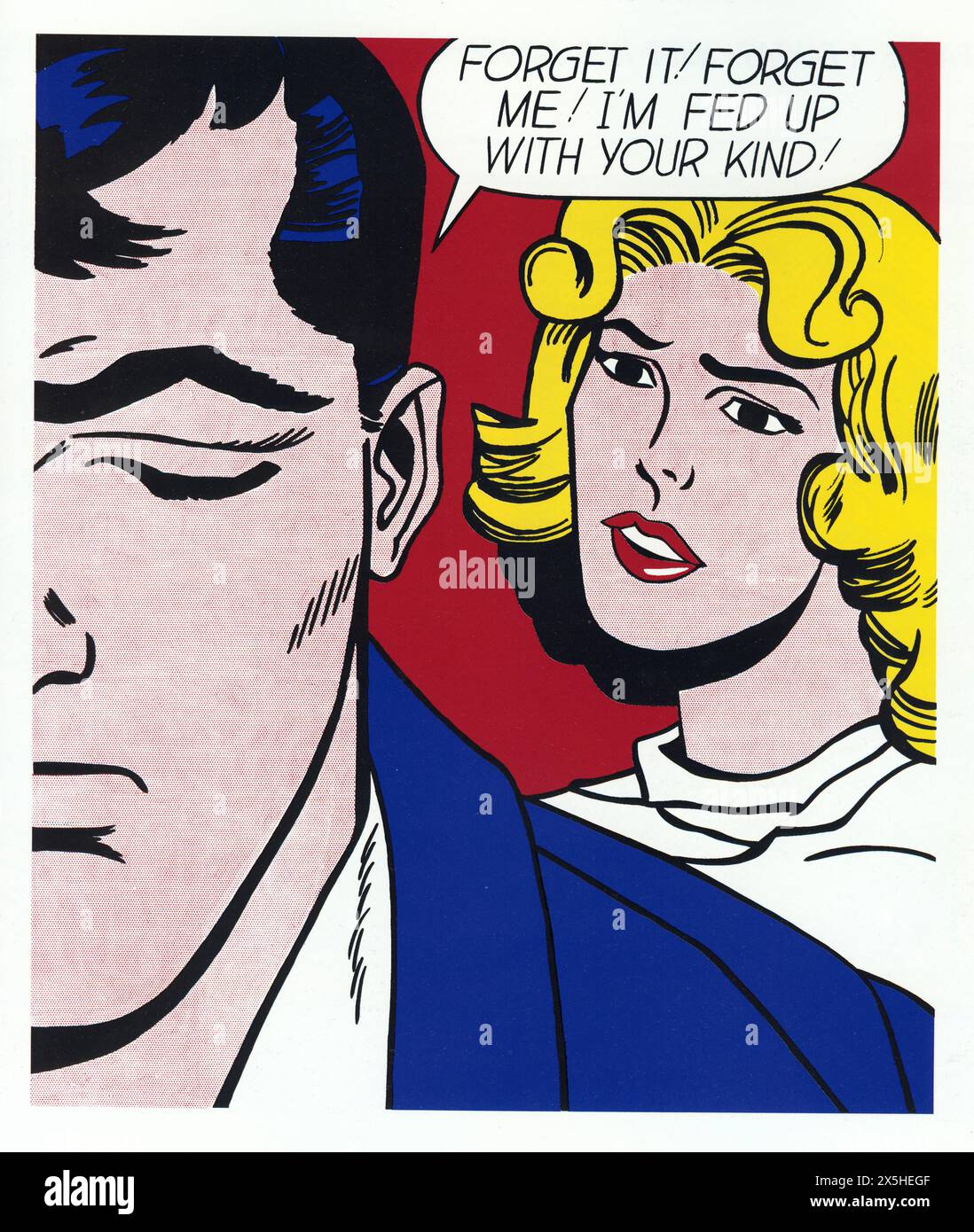 Forget It! Forget Me!, 1962, pop art by Roy Lichtenstein Stock Photo ...