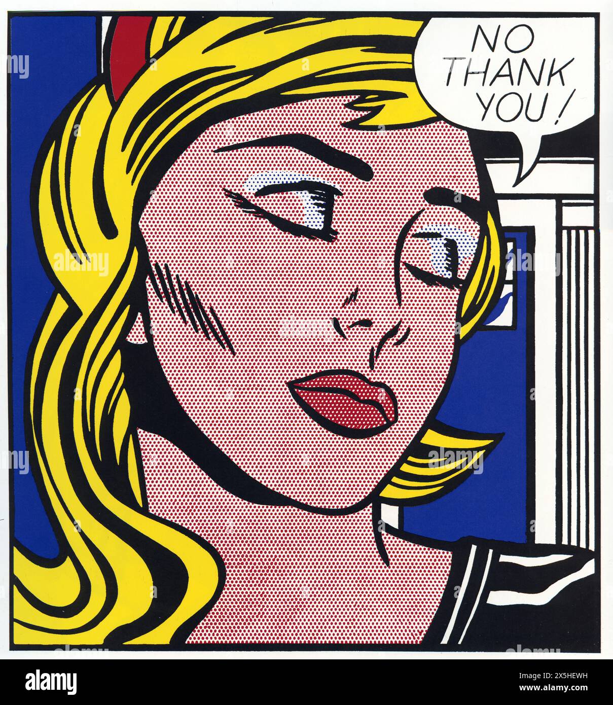 No Thank You, 1964, pop art by Roy Lichtenstein Stock Photo - Alamy