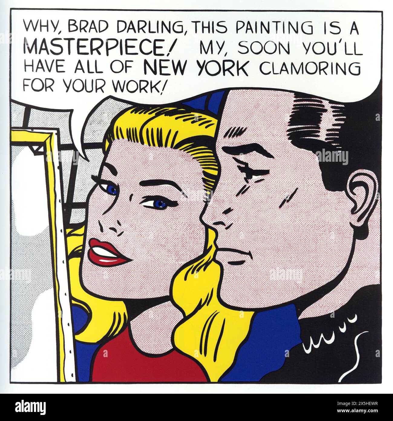 Masterpiece, 1962, pop art by Roy Lichtenstein Stock Photo - Alamy