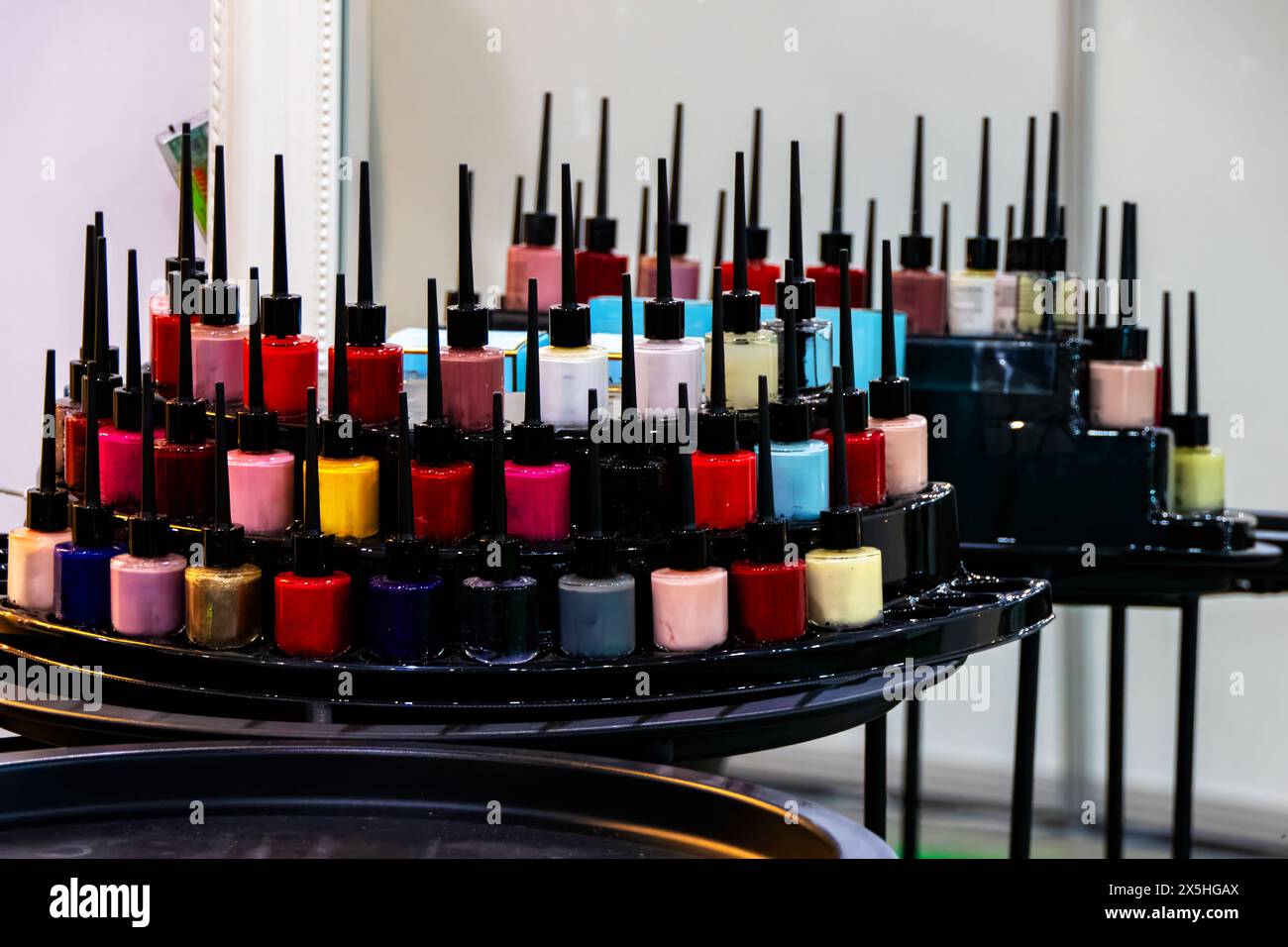 Colorful array nail polish hi-res stock photography and images - Alamy