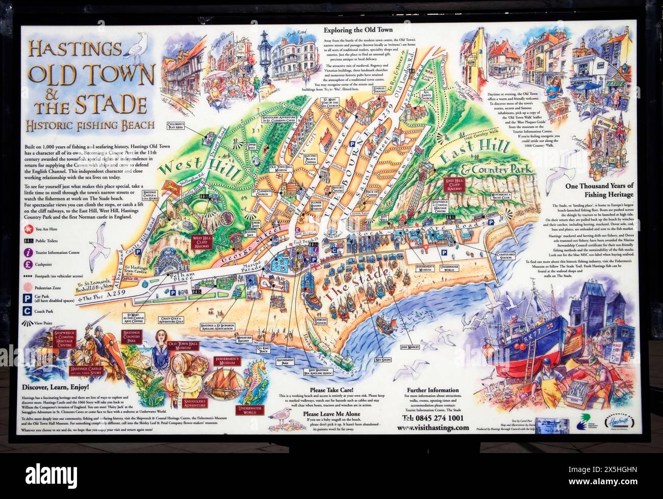 Map of east sussex hi-res stock photography and images - Alamy