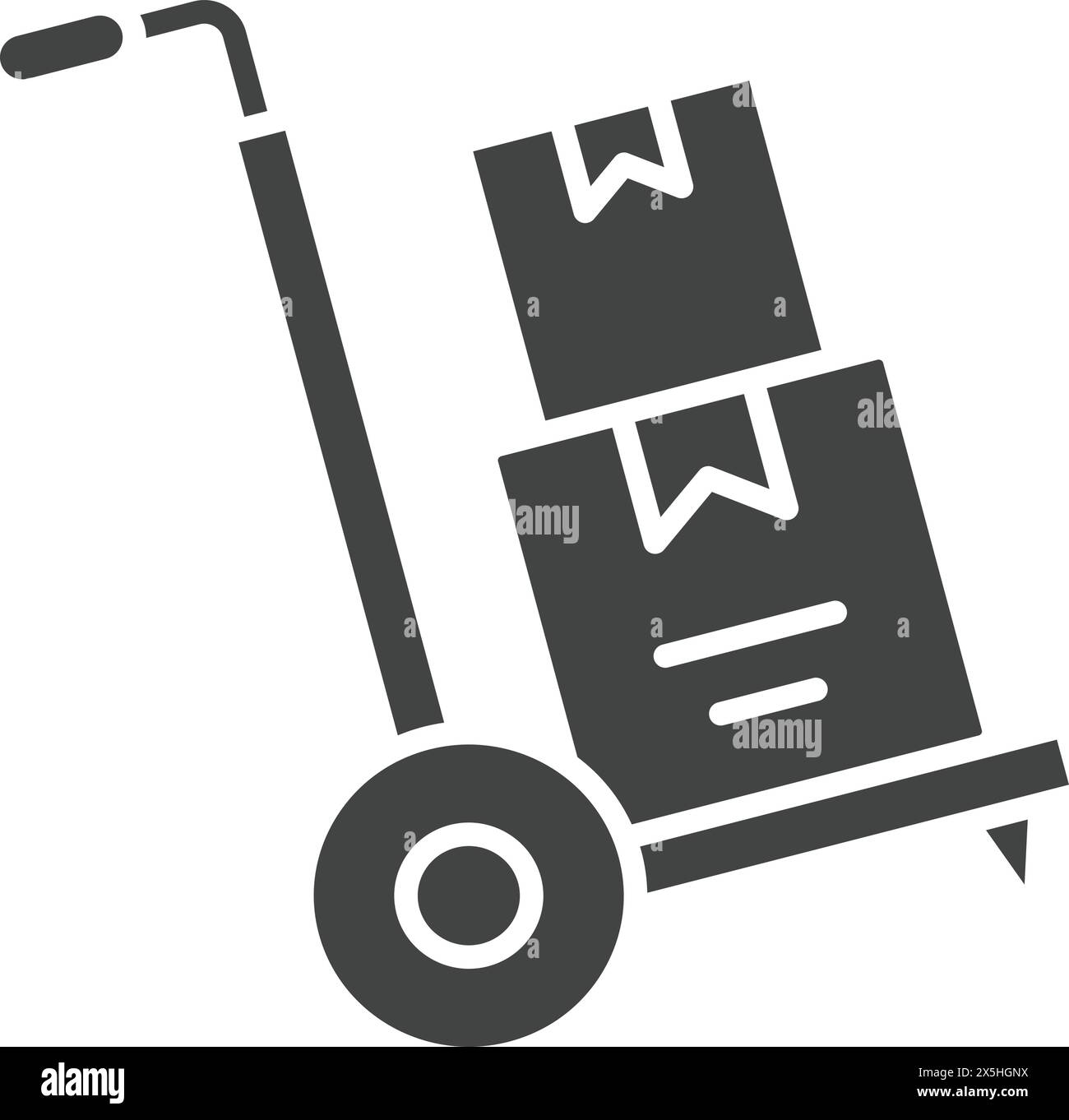 Material handling trolley Stock Vector Images - Alamy