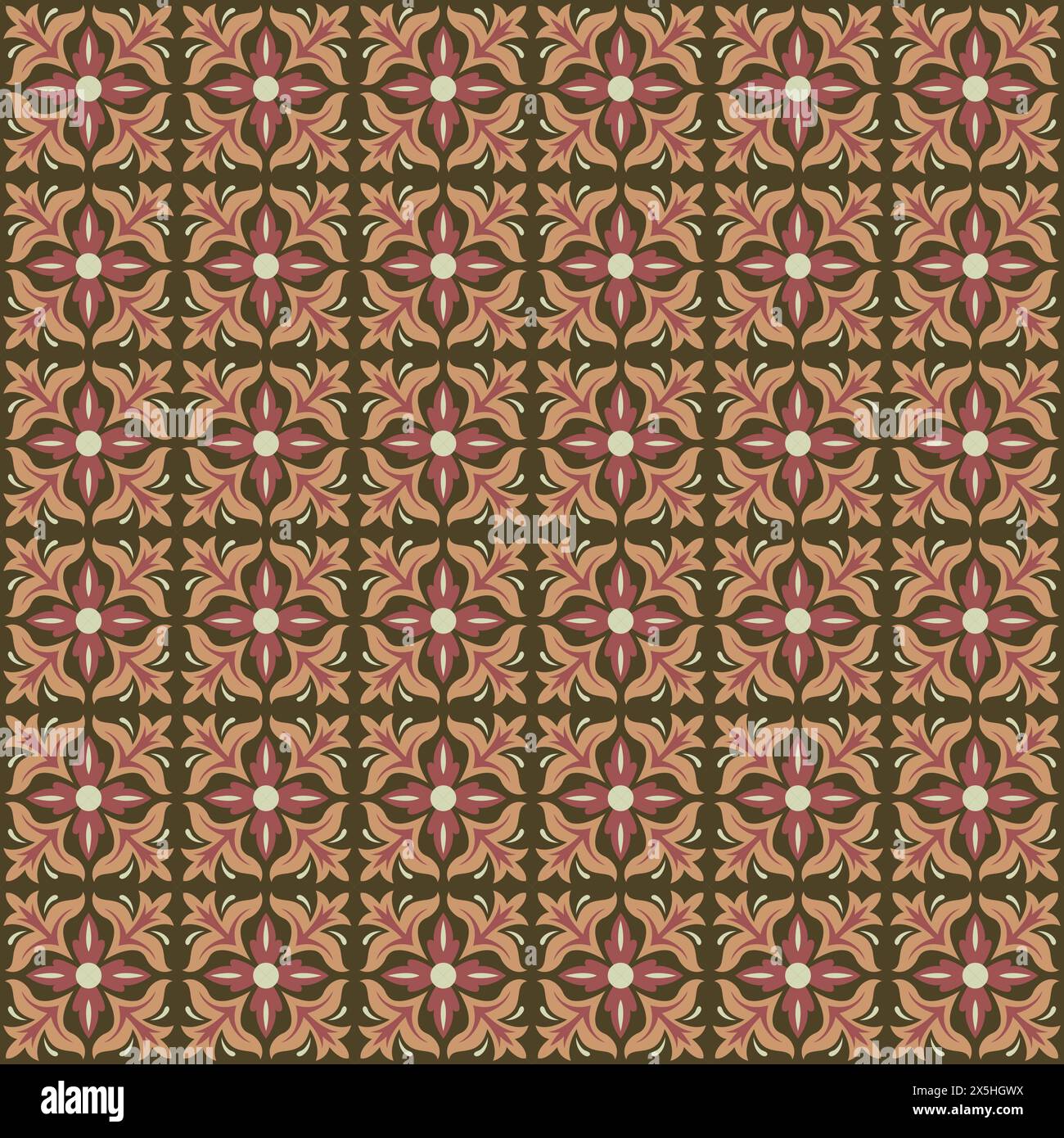 Tile Floor Seamless Pattern Design. batik background Stock Vector Image & Art - Alamy