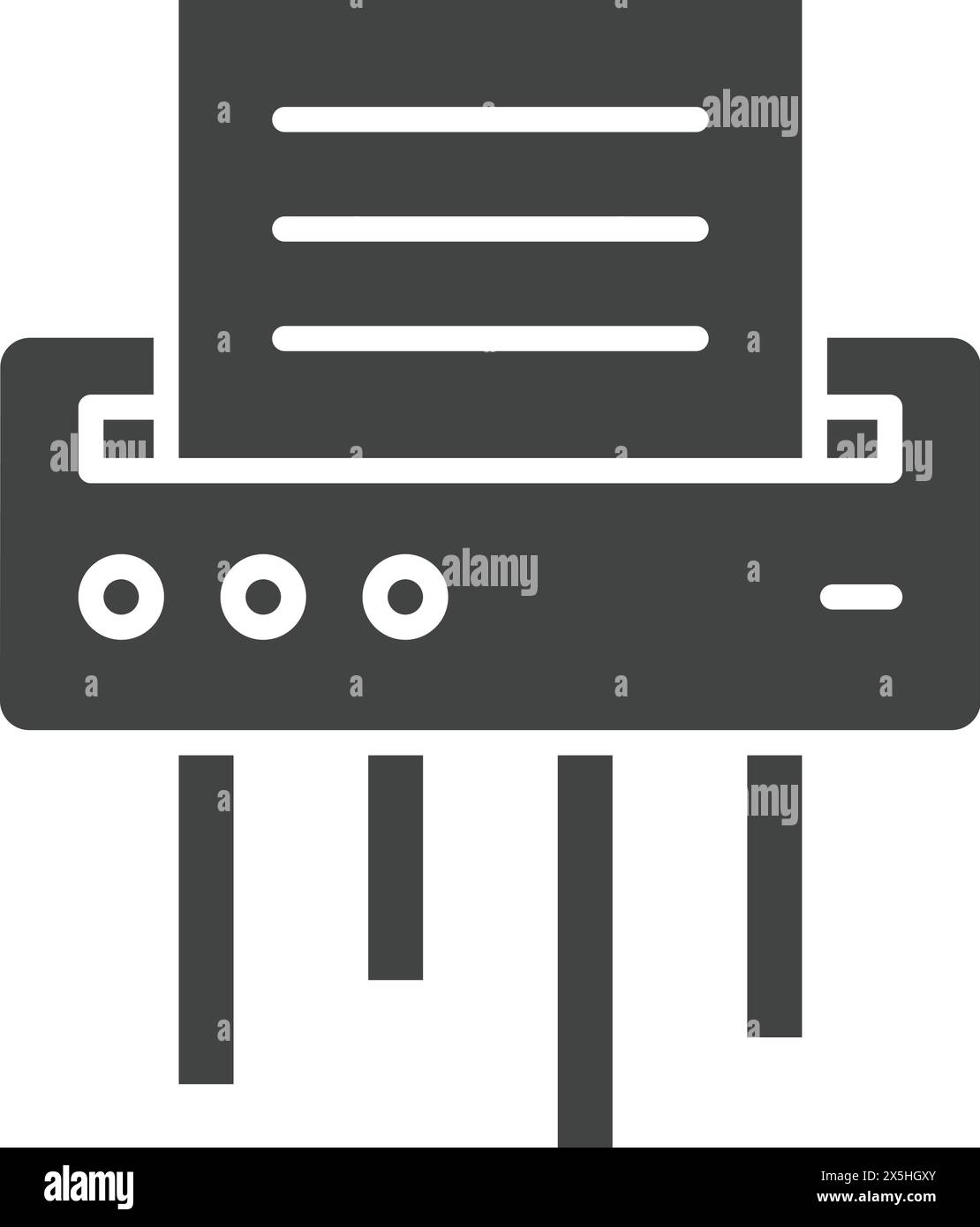 Paper Shredder icon vector image. Suitable for mobile application web application and print ...