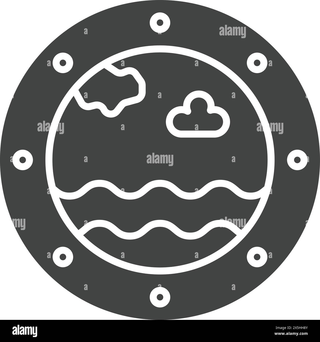 Porthole icon vector image. Suitable for mobile application web ...